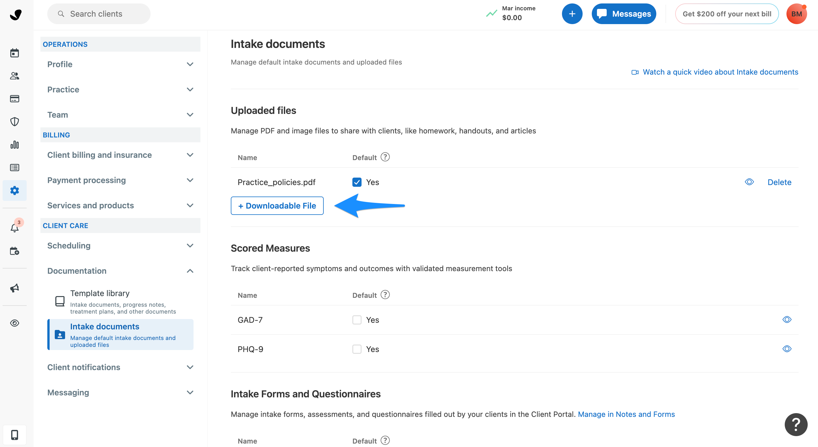 Managing consent forms and intake documents – SimplePractice Support