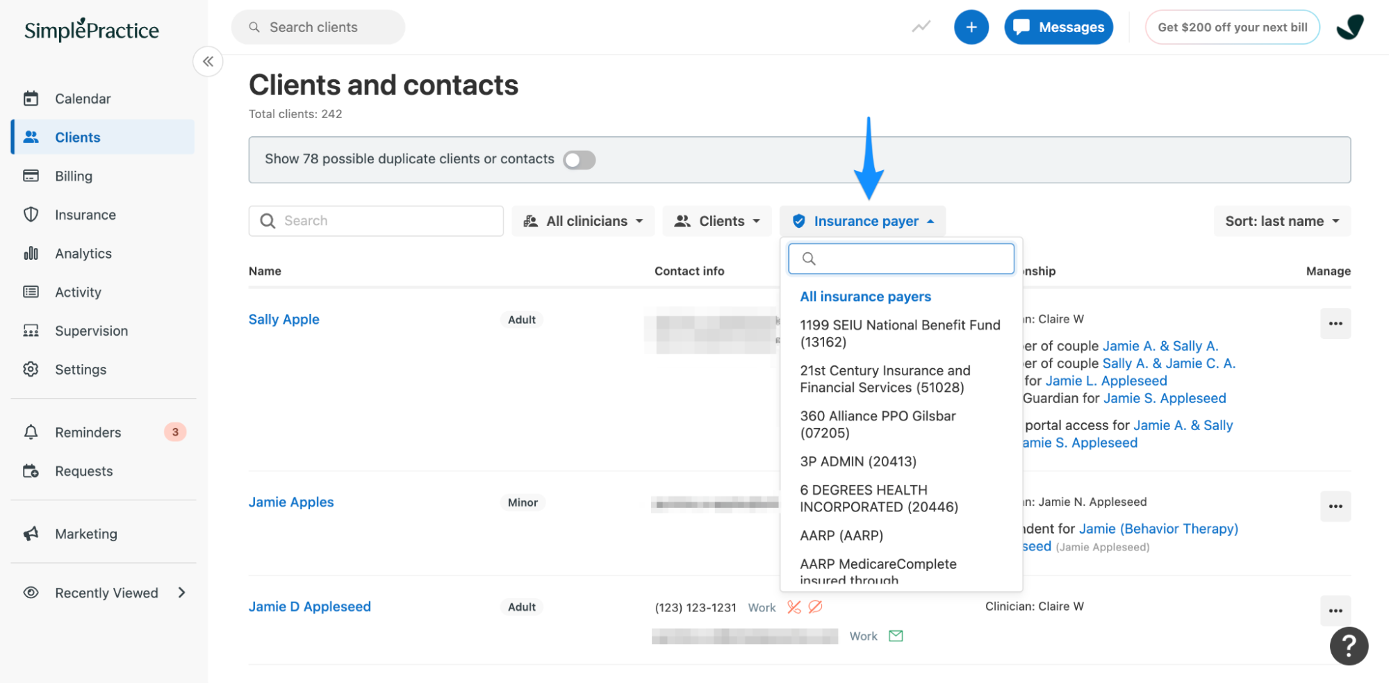 Managed billing in SimplePractice – SimplePractice Support