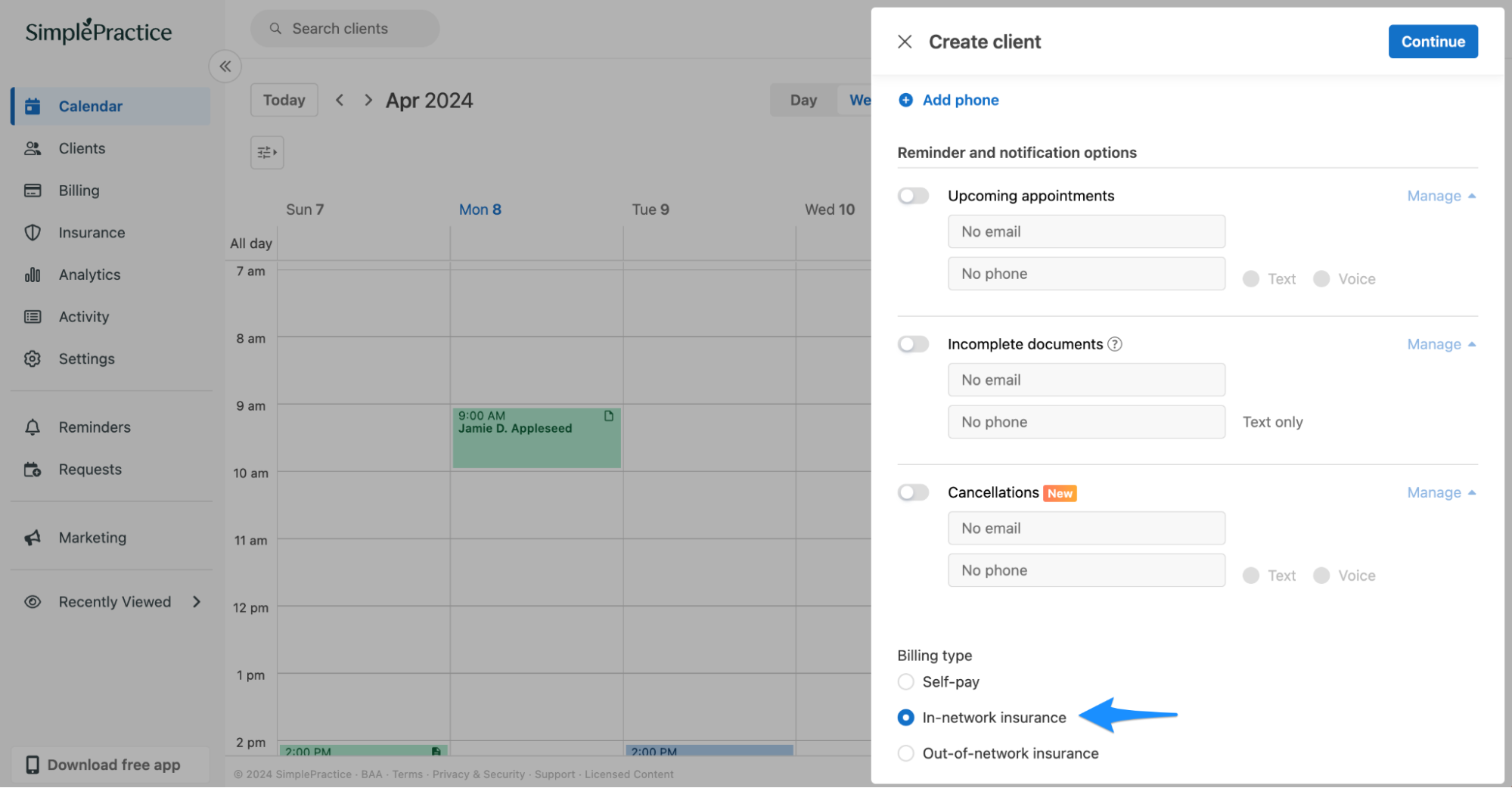 Managed billing in SimplePractice – SimplePractice Support