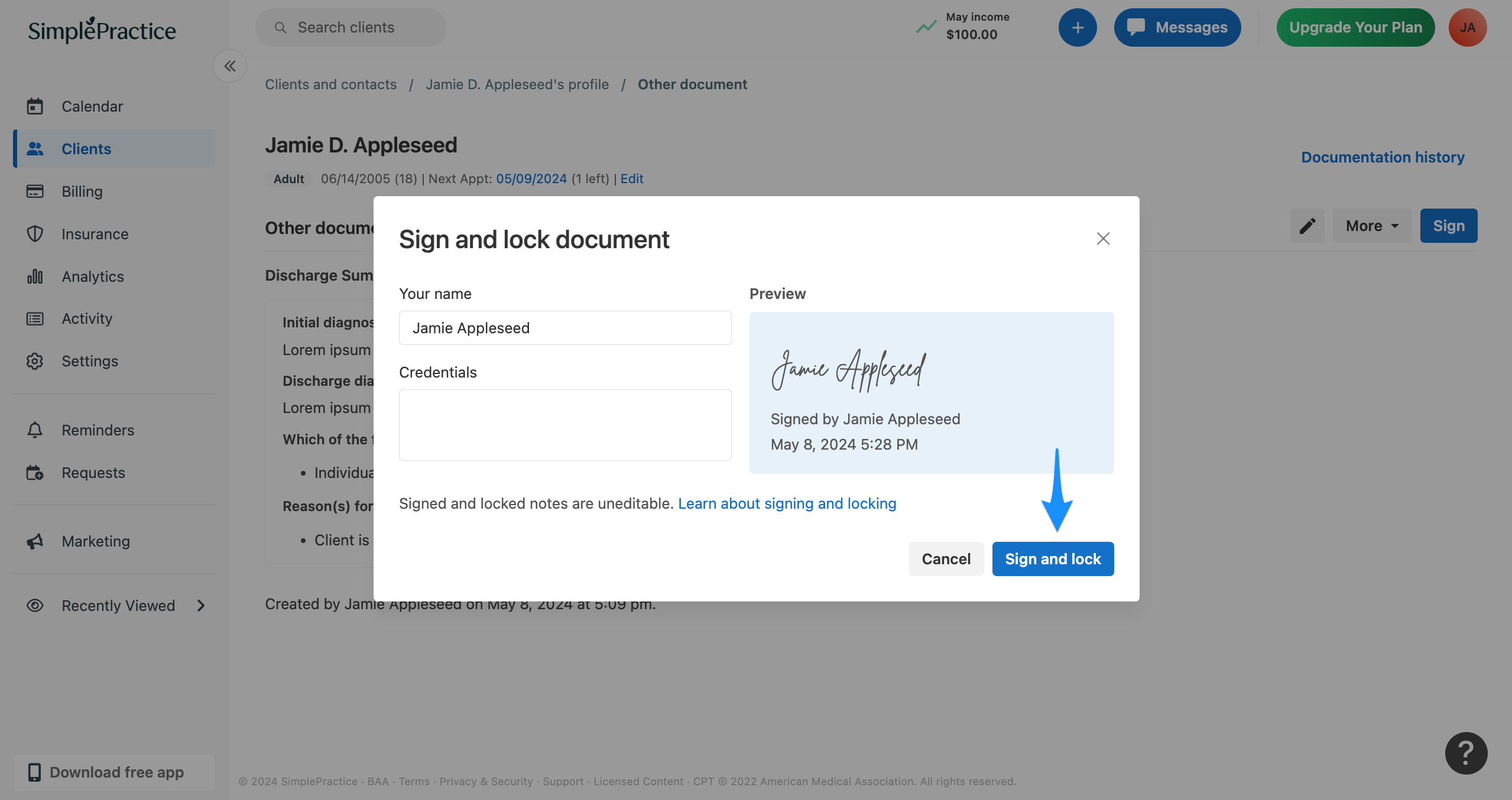Adding other documents, diagnoses, and treatment plans – SimplePractice Support