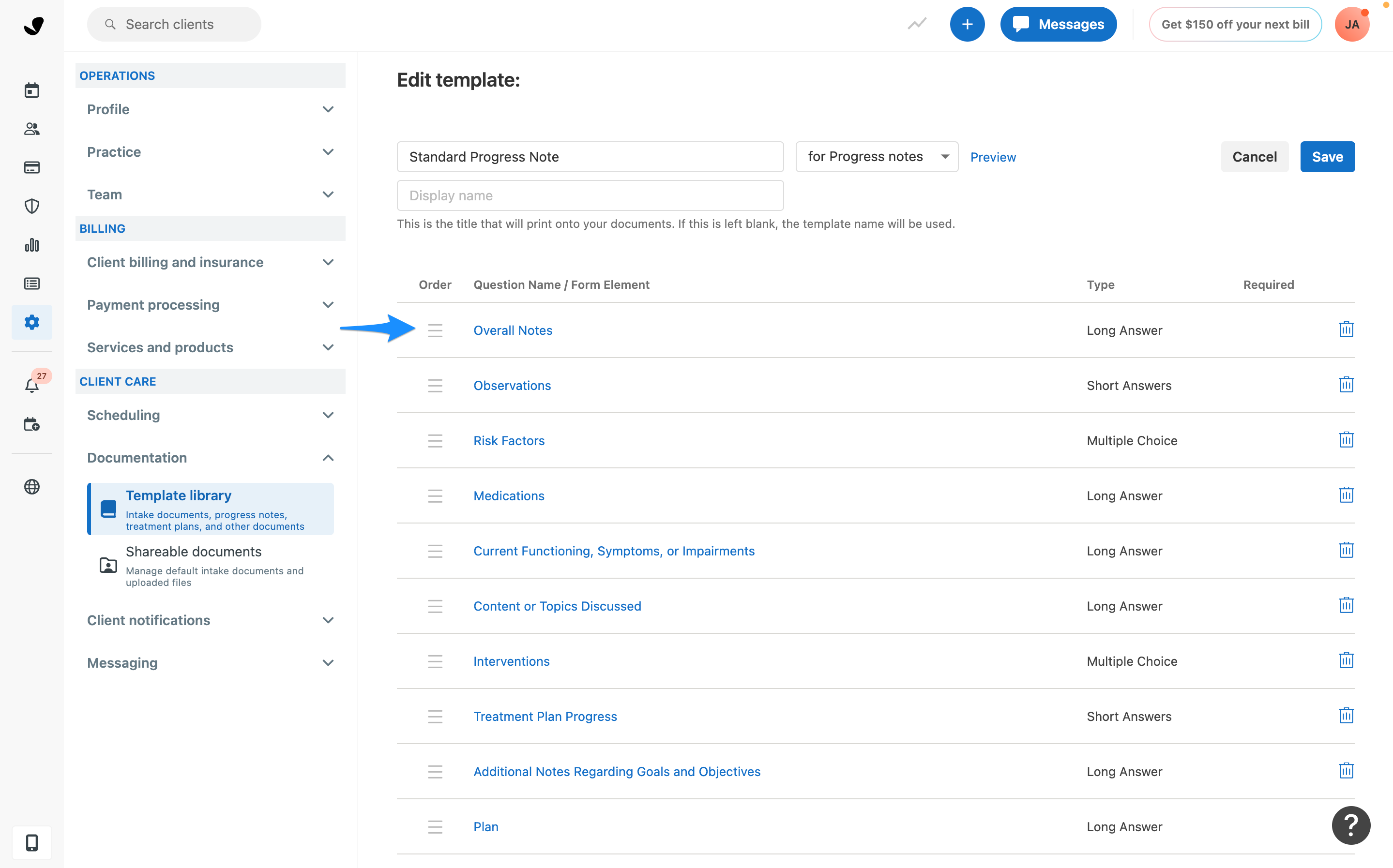 Creating customized templates – SimplePractice Support