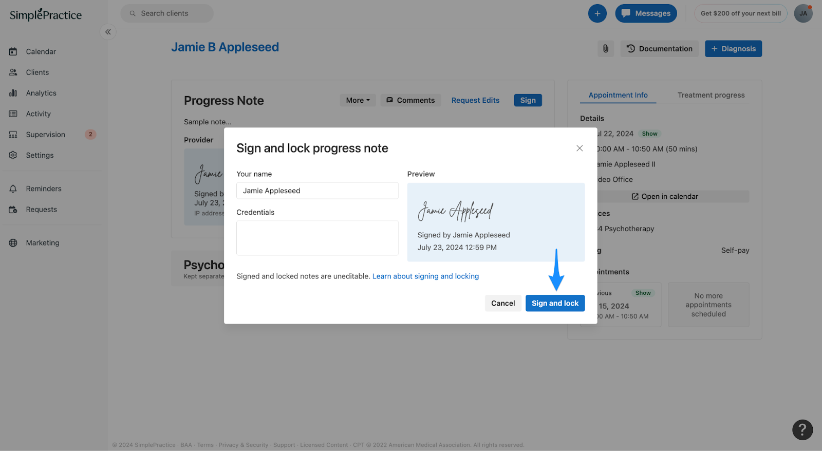 Adding a supervisor to review and sign notes – SimplePractice Support