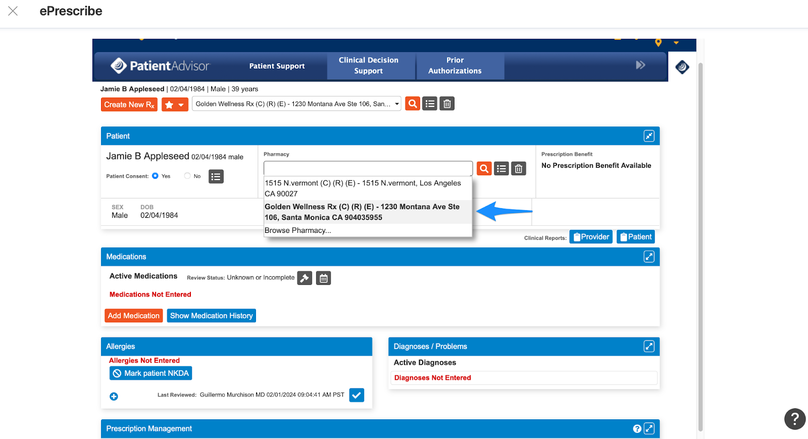 Managing a client’s medications with ePrescribe – SimplePractice Support