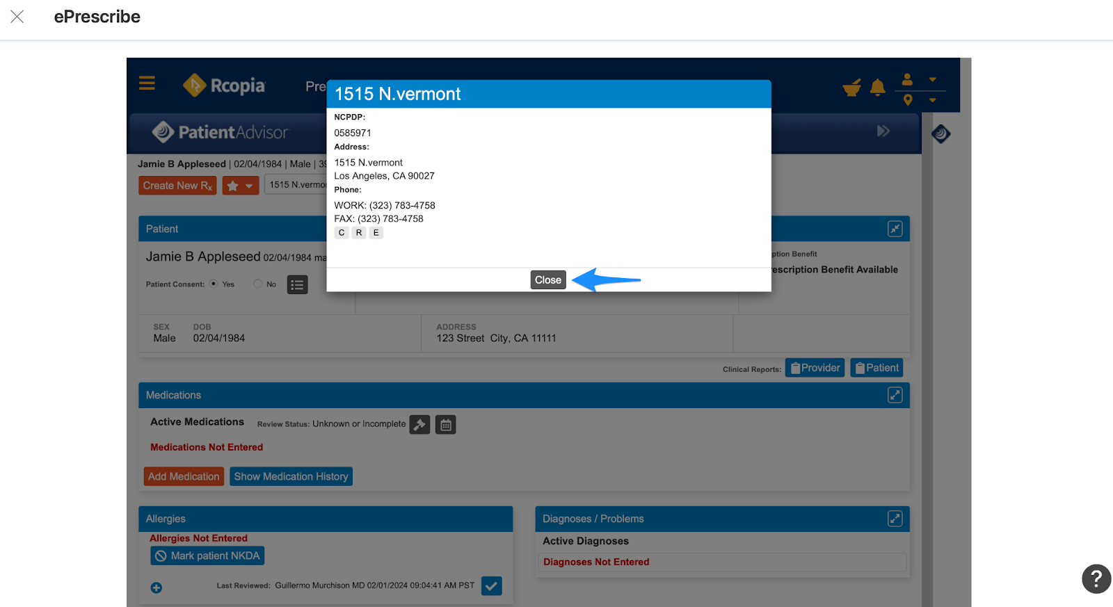Managing a client’s medications with ePrescribe – SimplePractice Support