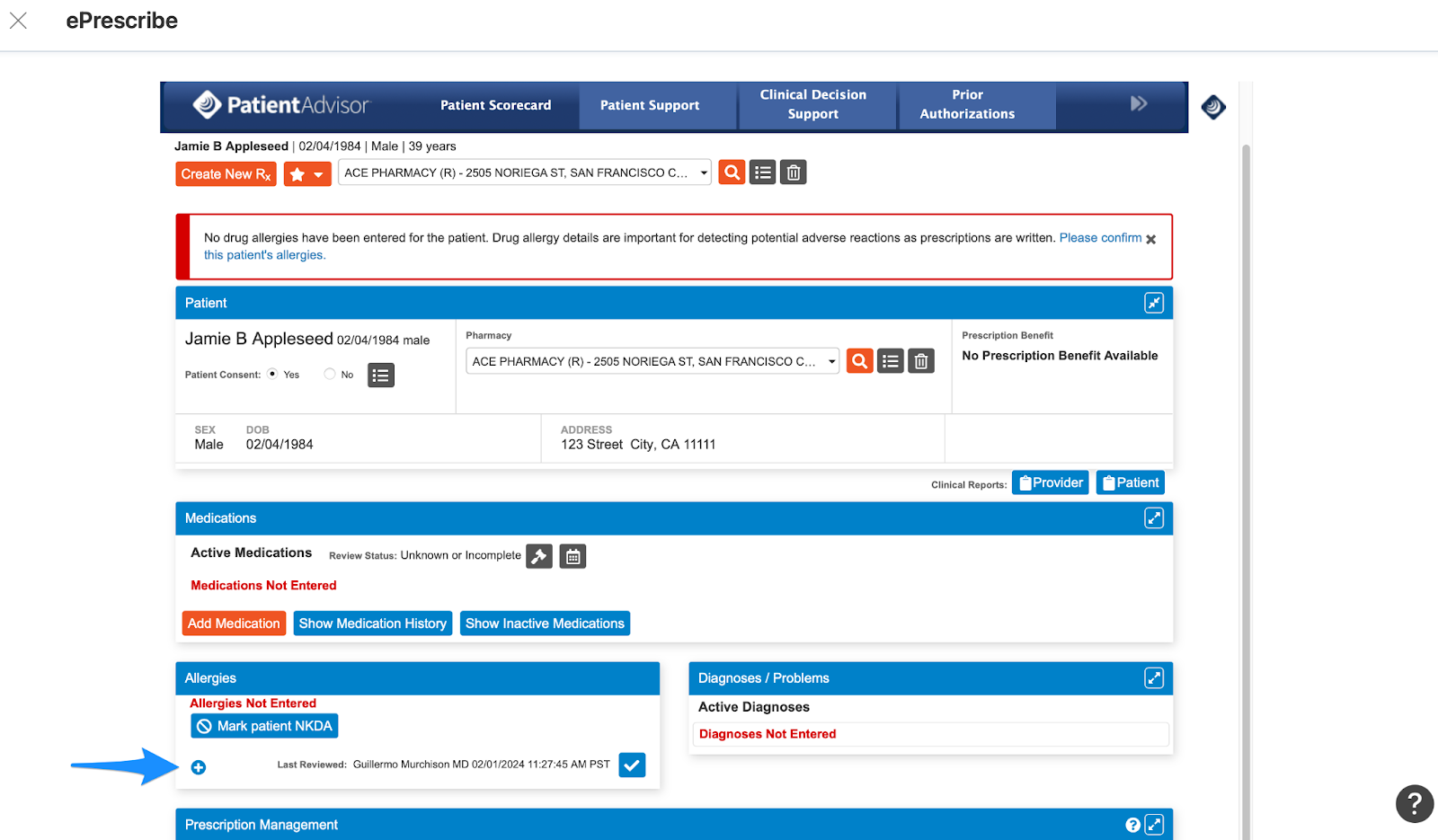 Managing a client’s medications with ePrescribe – SimplePractice Support