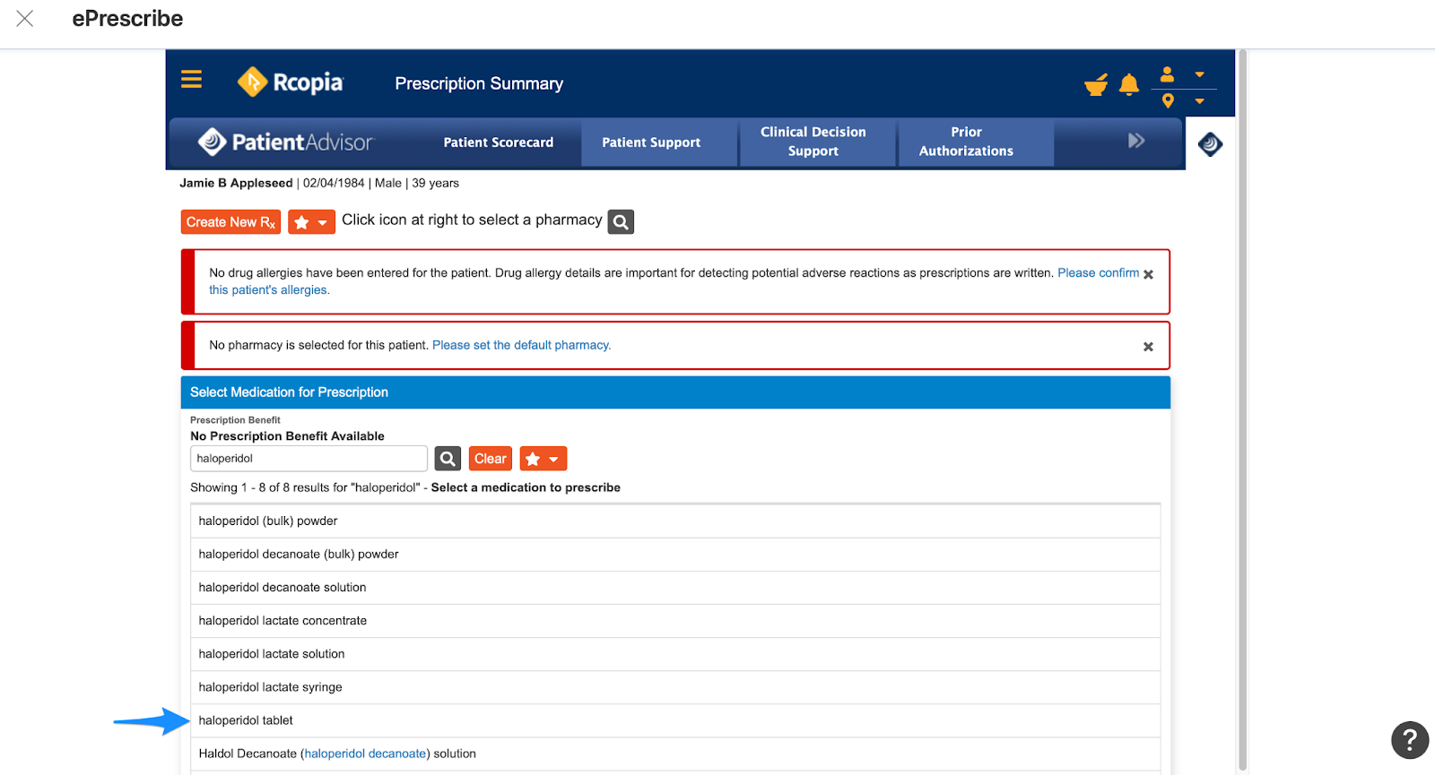 Managing a client’s medications with ePrescribe – SimplePractice Support