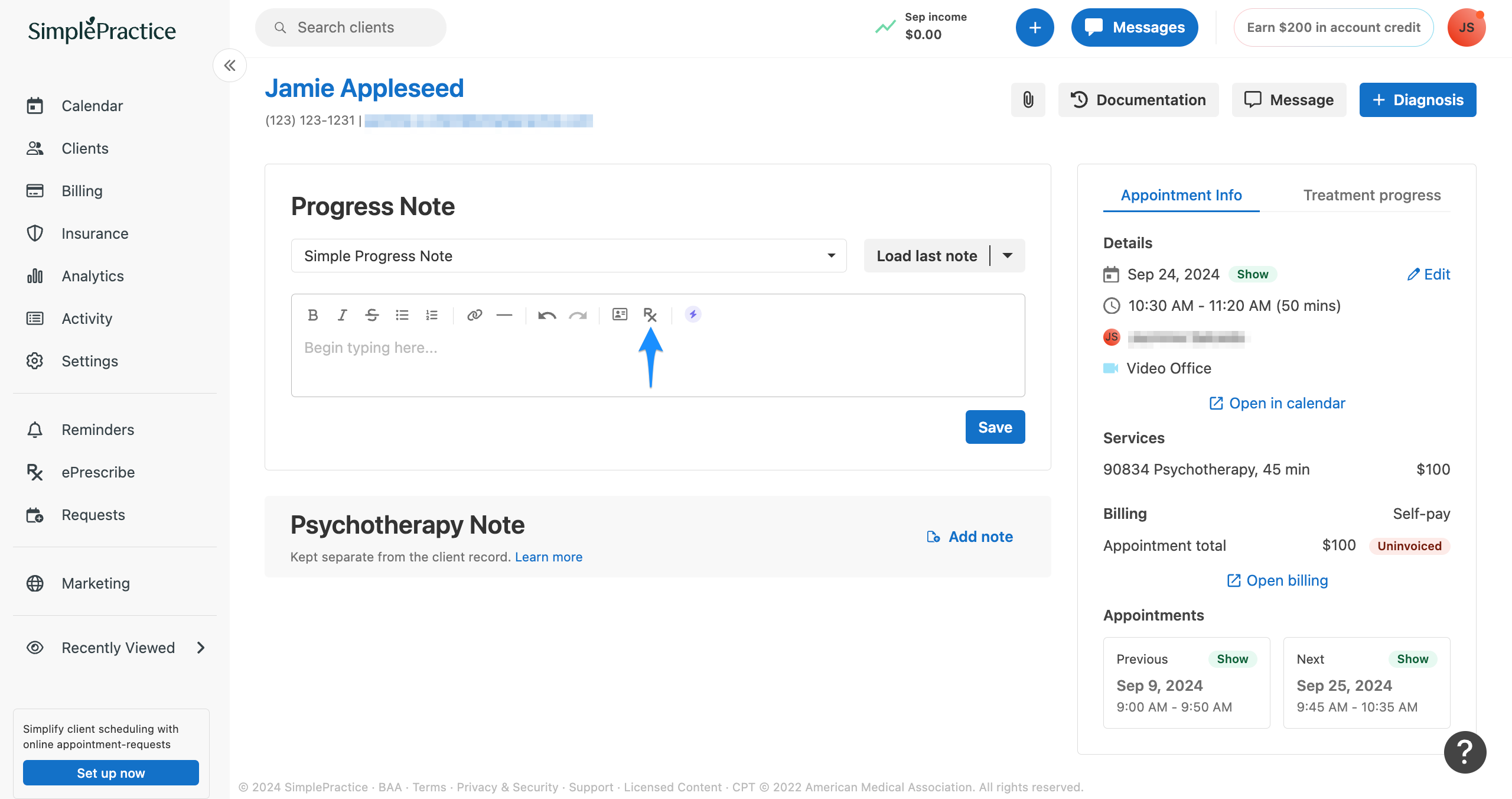 Managing a client’s medications with ePrescribe – SimplePractice Support