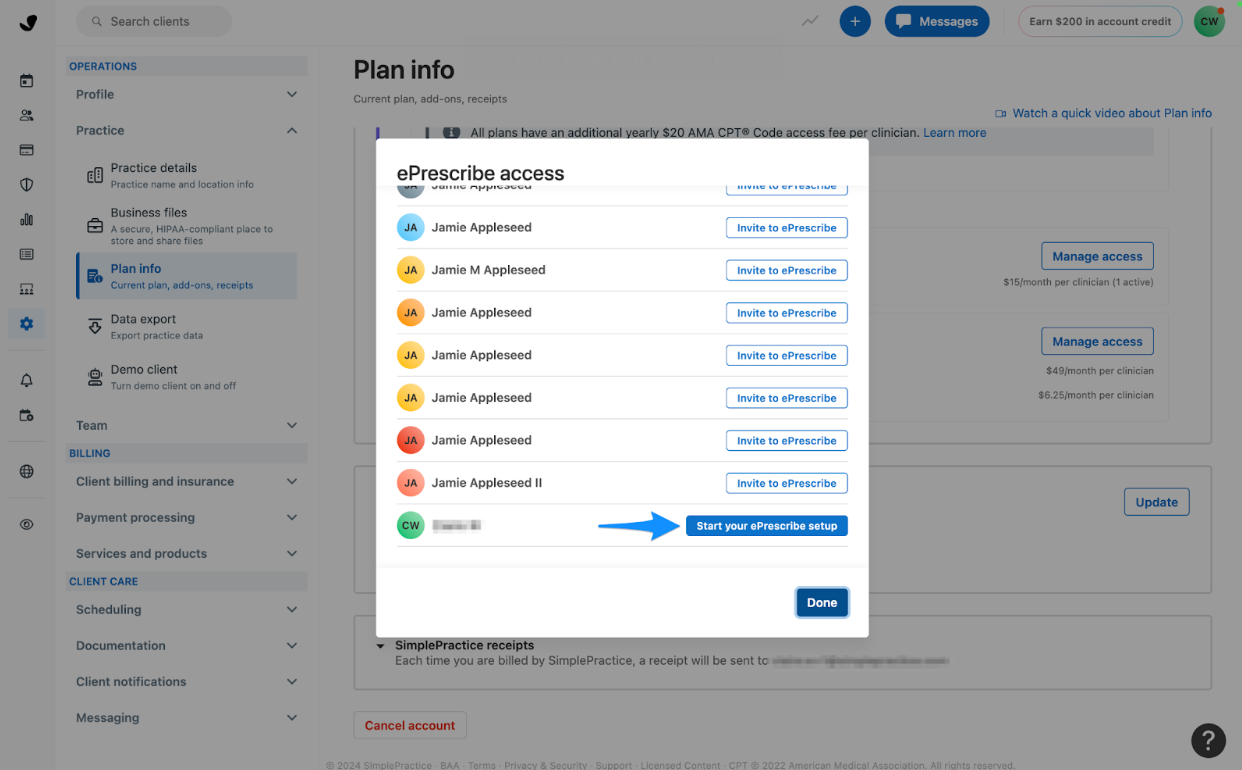 Adding ePrescribe to your SimplePractice account – SimplePractice Support