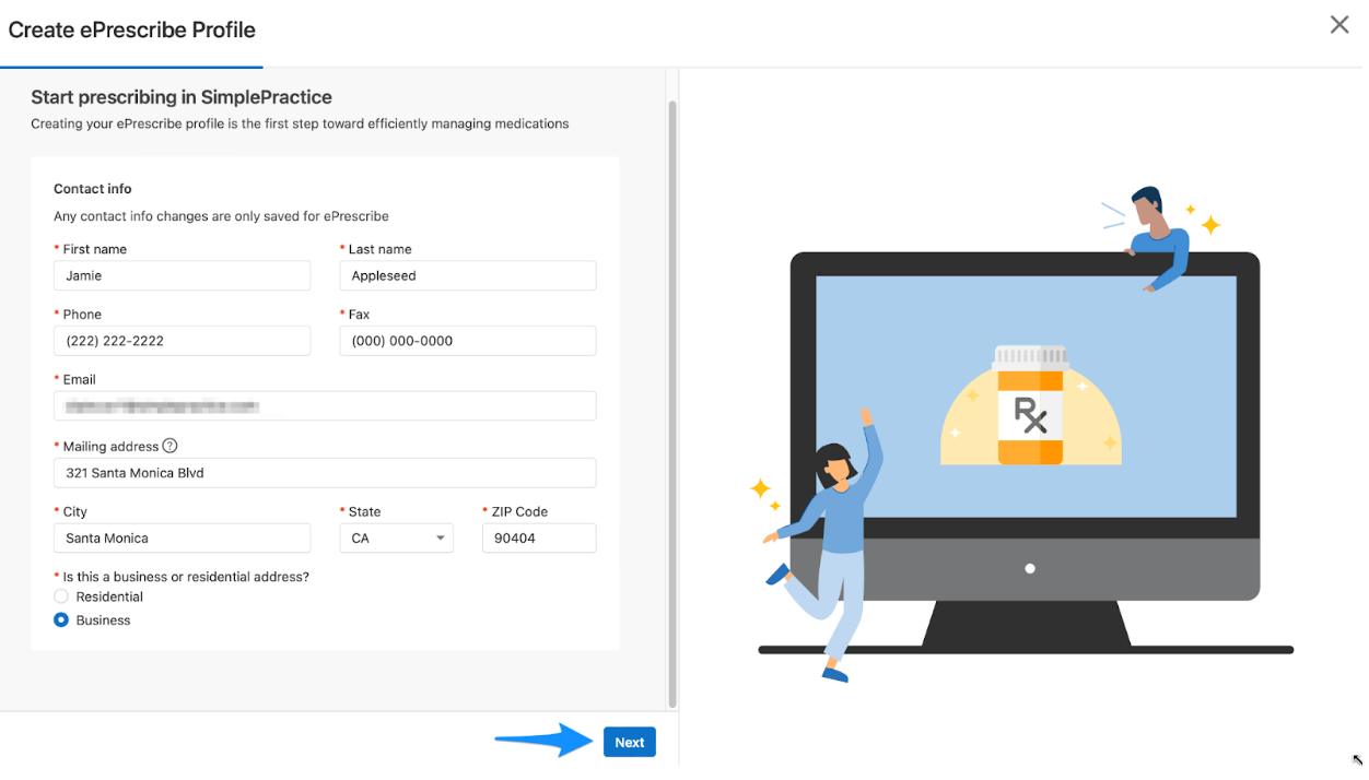 Adding ePrescribe to your SimplePractice account – SimplePractice Support