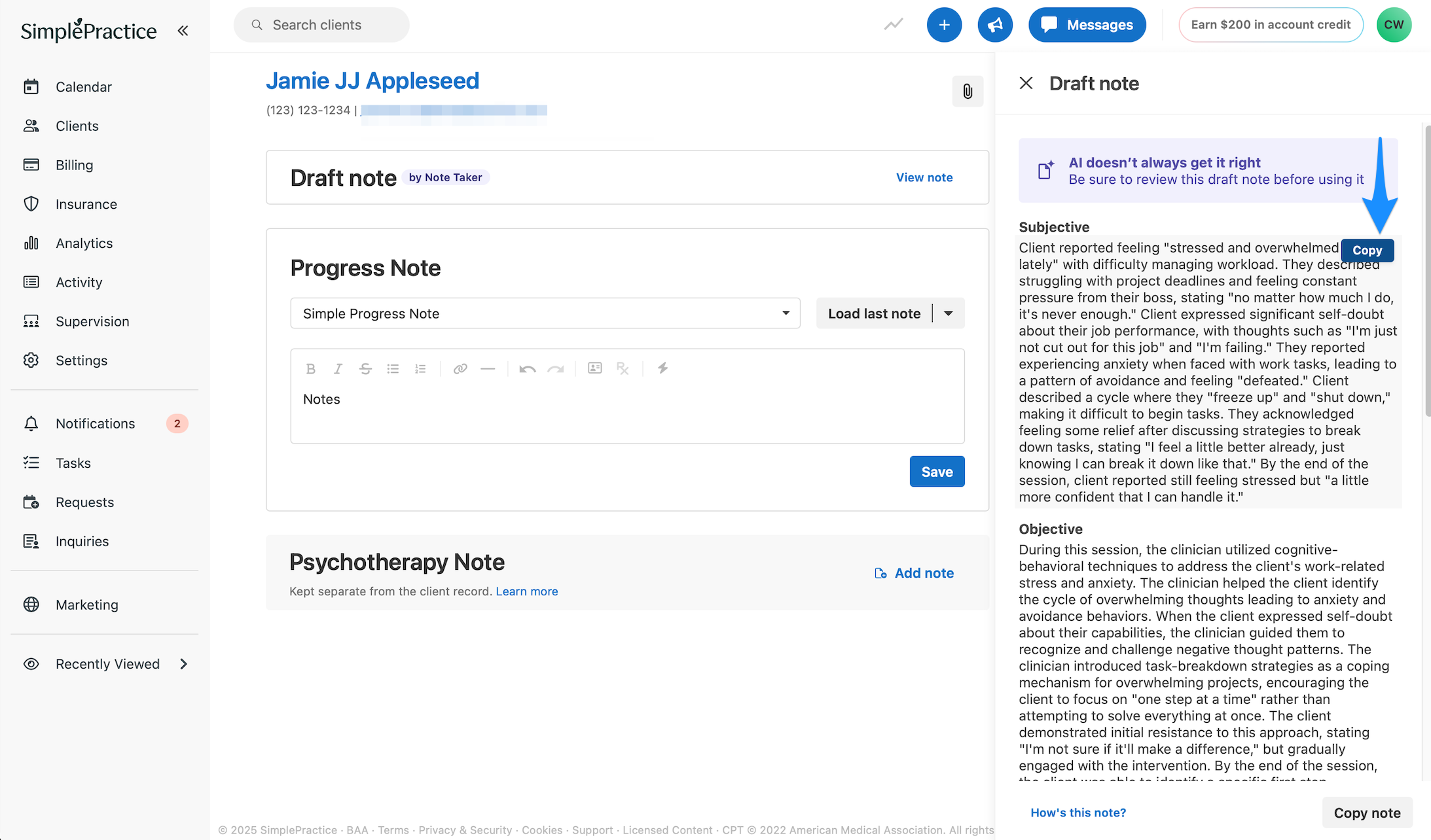 Understanding Note Taker – SimplePractice Support