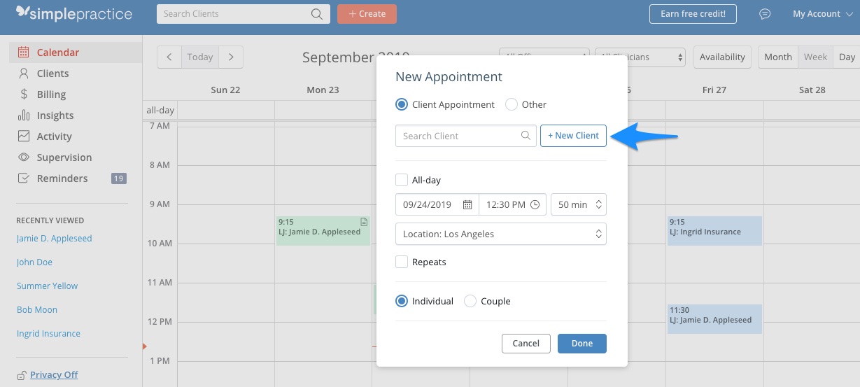 Sending Intake Forms And Documents To Clients Simplepractice Support