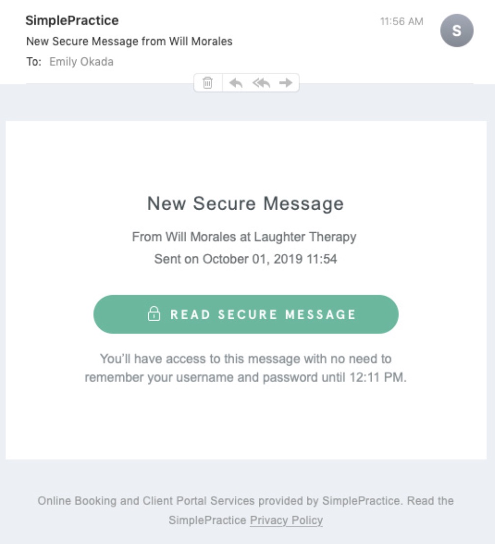Getting started guides for clients: How to use Secure Messaging – SimplePractice Support