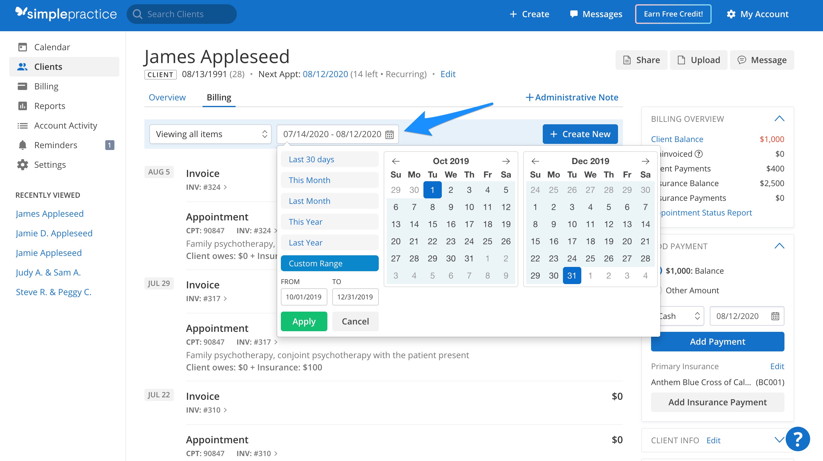 Creating batch claims – SimplePractice Support