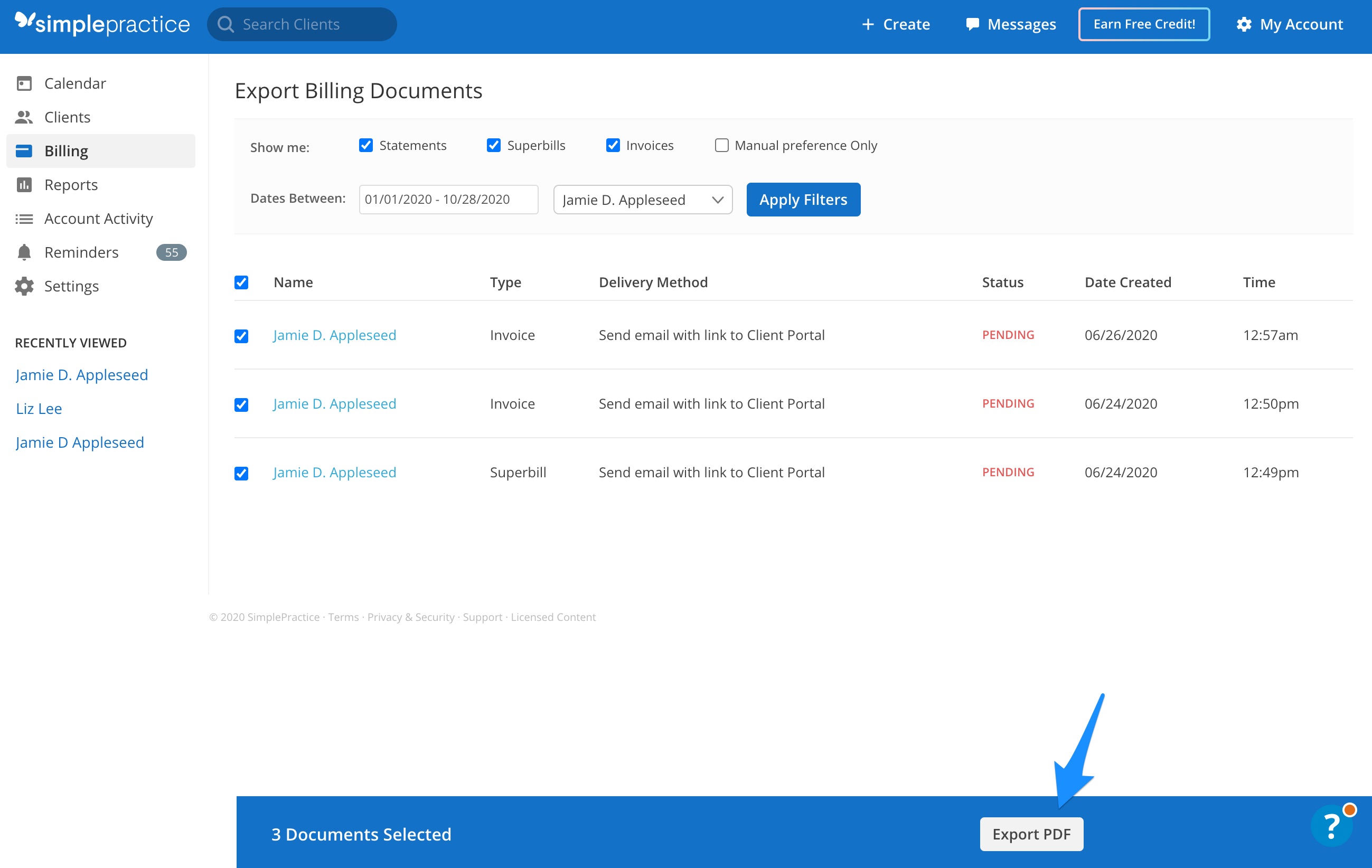 Best practices for time-of-session billing – SimplePractice Support