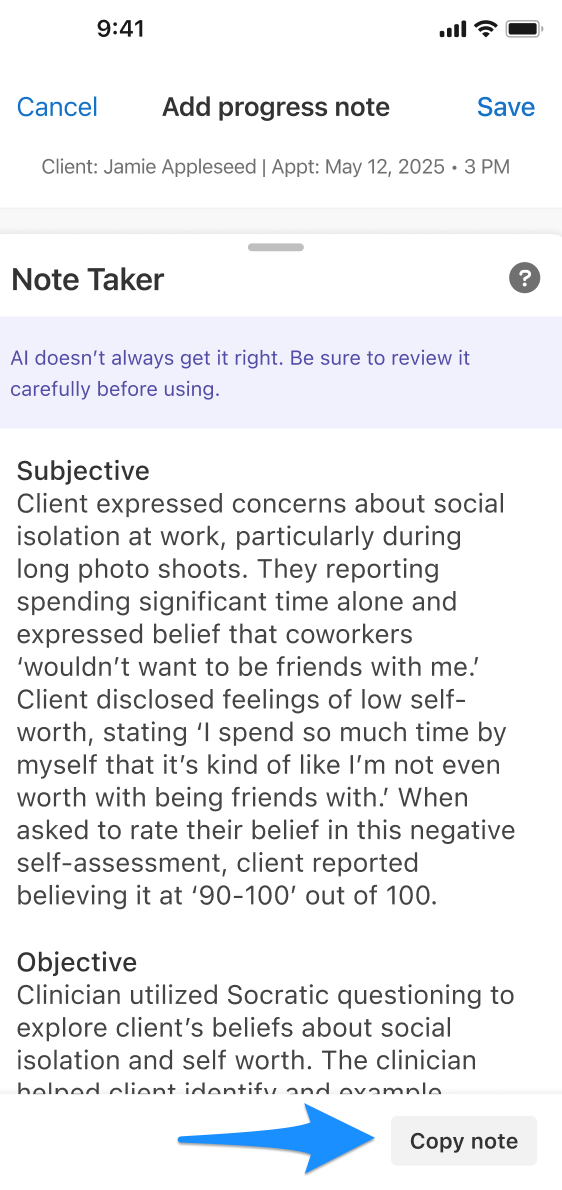 Understanding Note Taker – SimplePractice Support