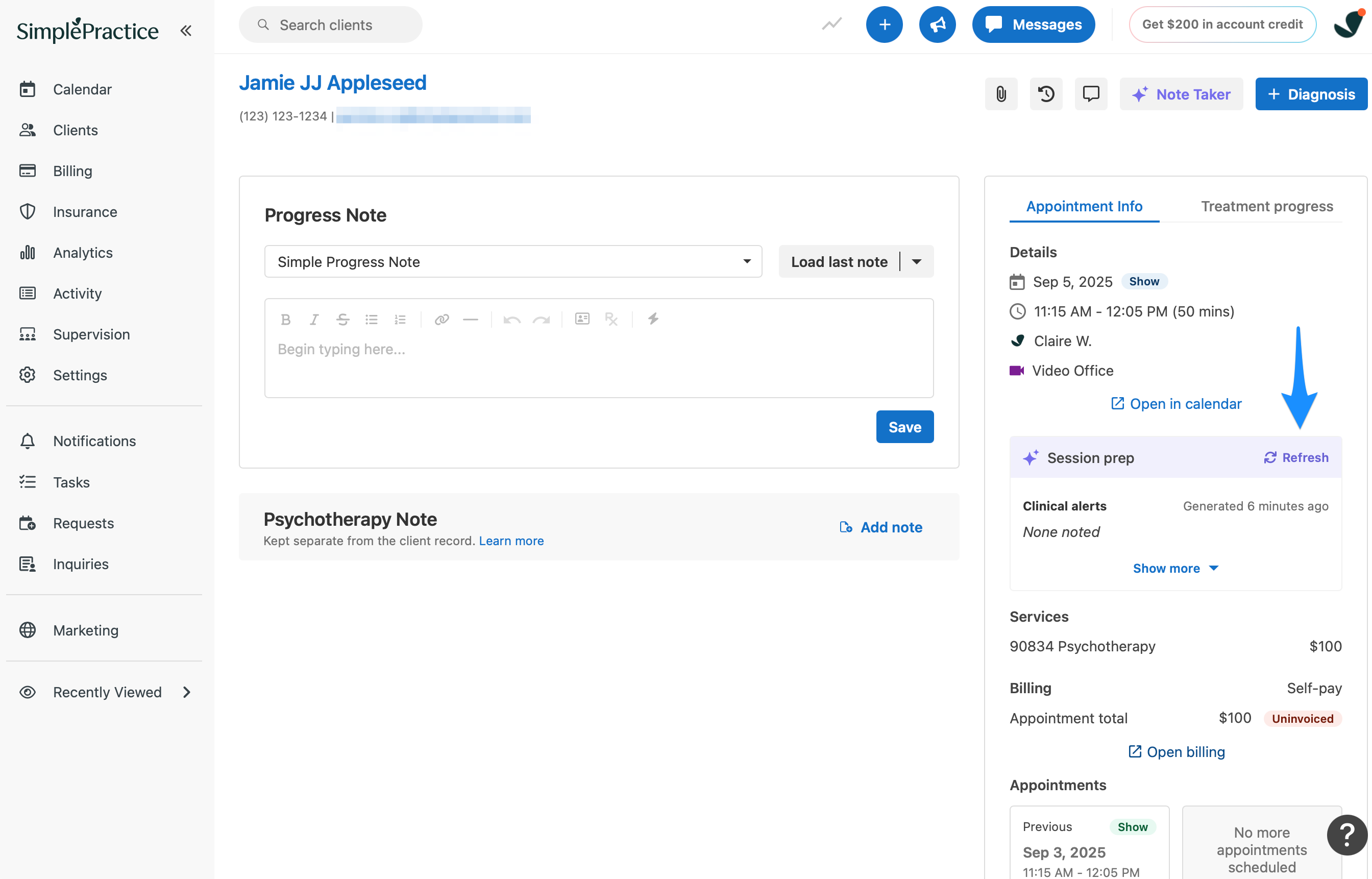 Understanding Note Taker – SimplePractice Support