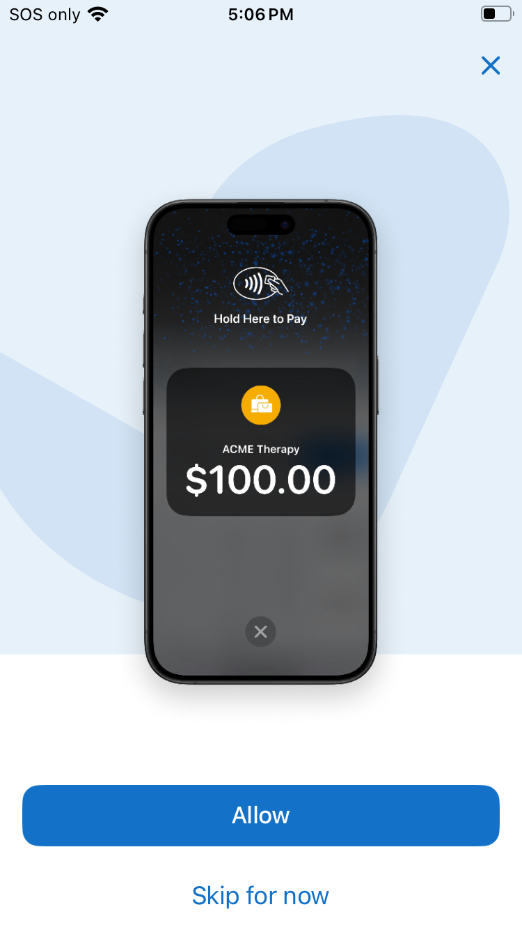 Using Tap to Pay for client payments – SimplePractice Support