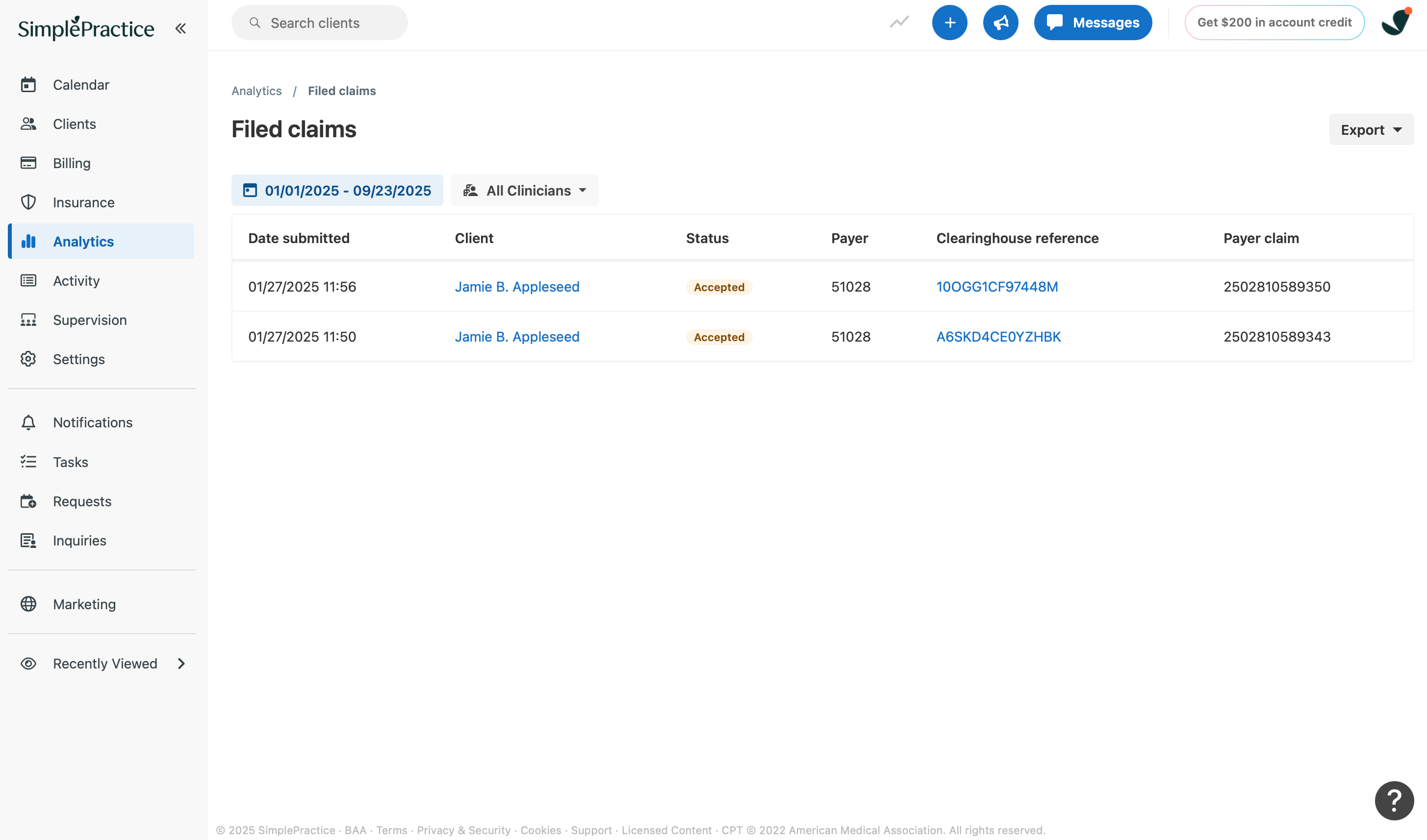 Understanding your insurance reports – SimplePractice Support