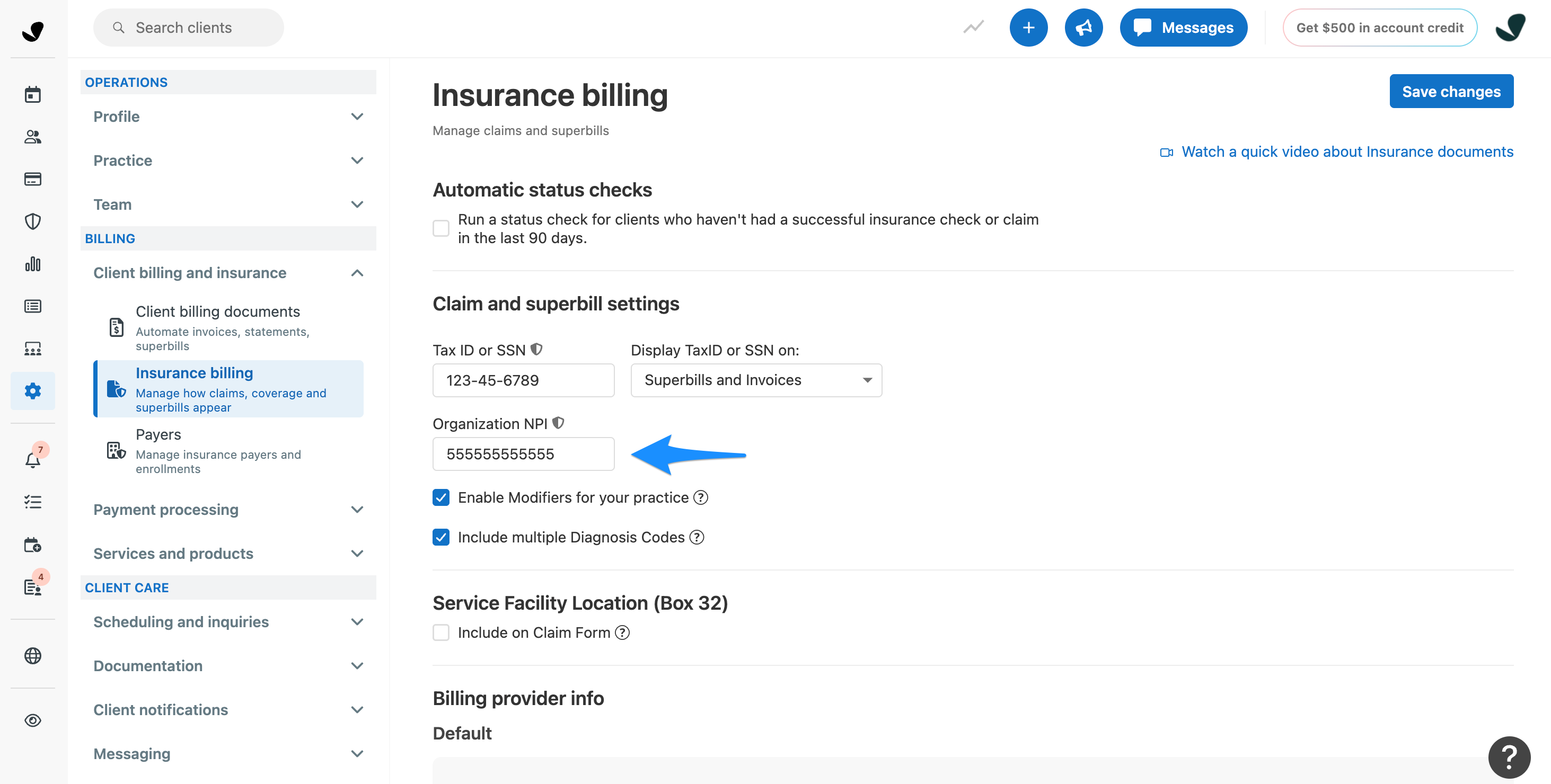Getting started with insurance billing – SimplePractice Support
