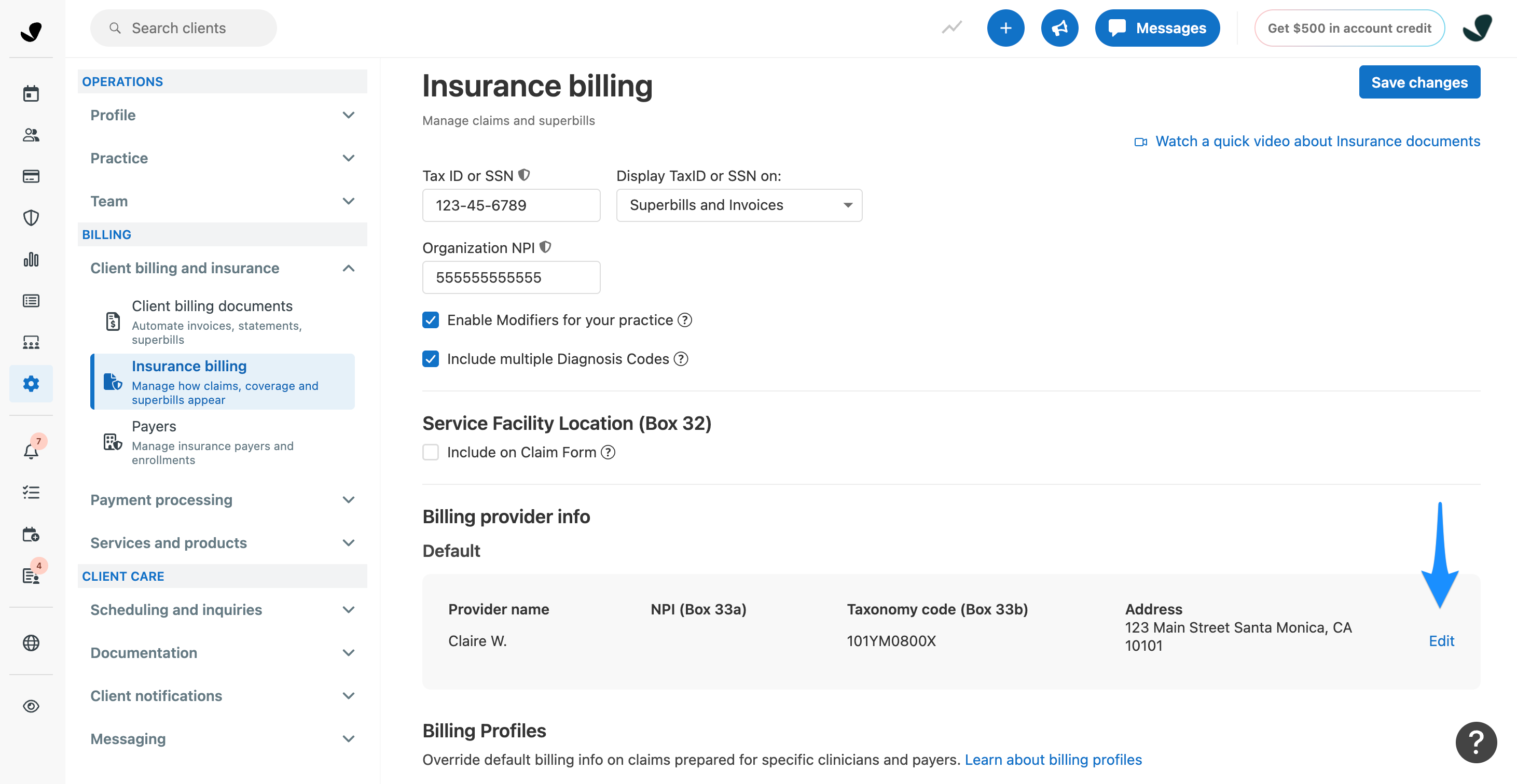 Getting started with insurance billing – SimplePractice Support