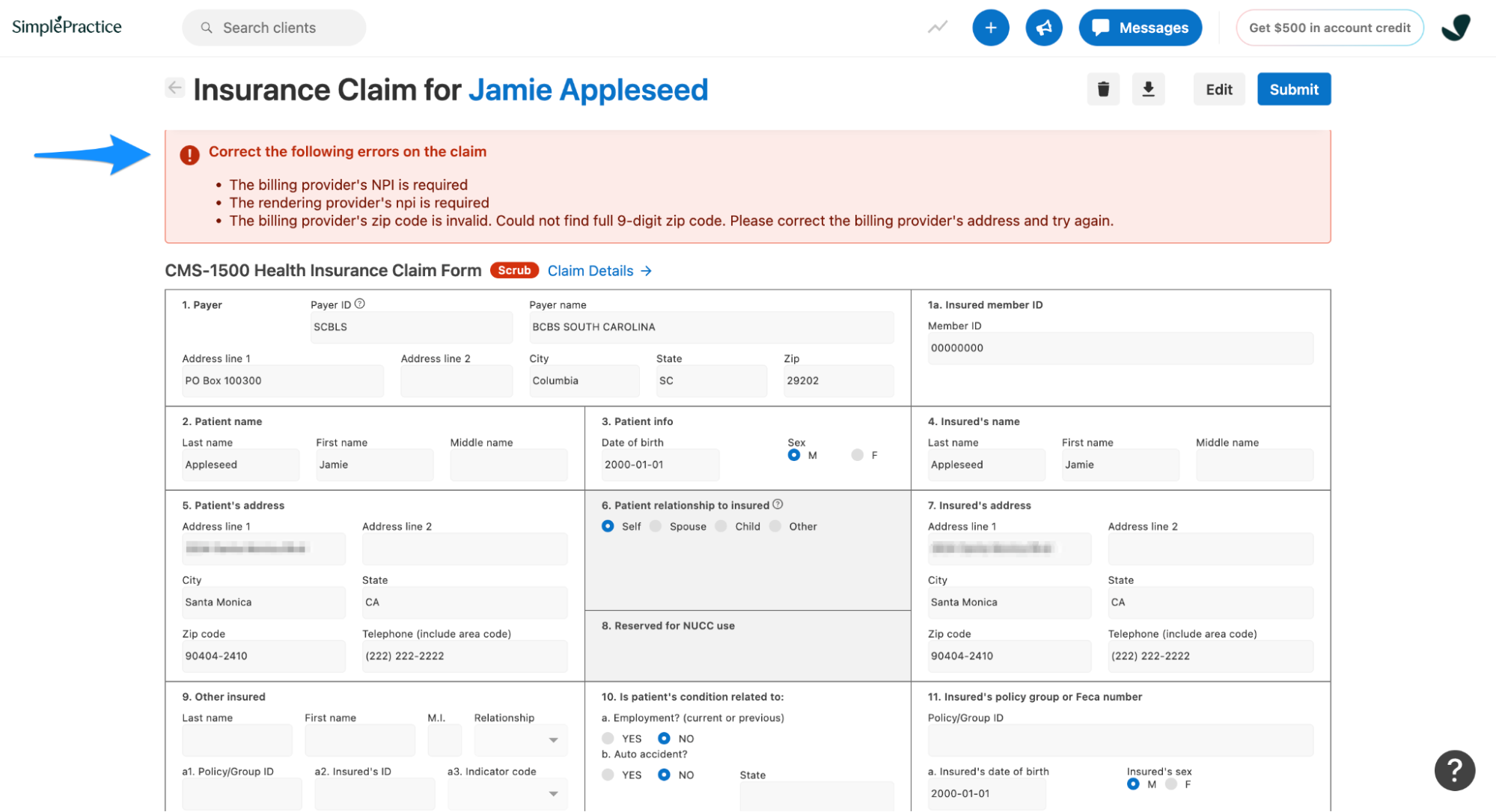 Getting paid by insurance – SimplePractice Support