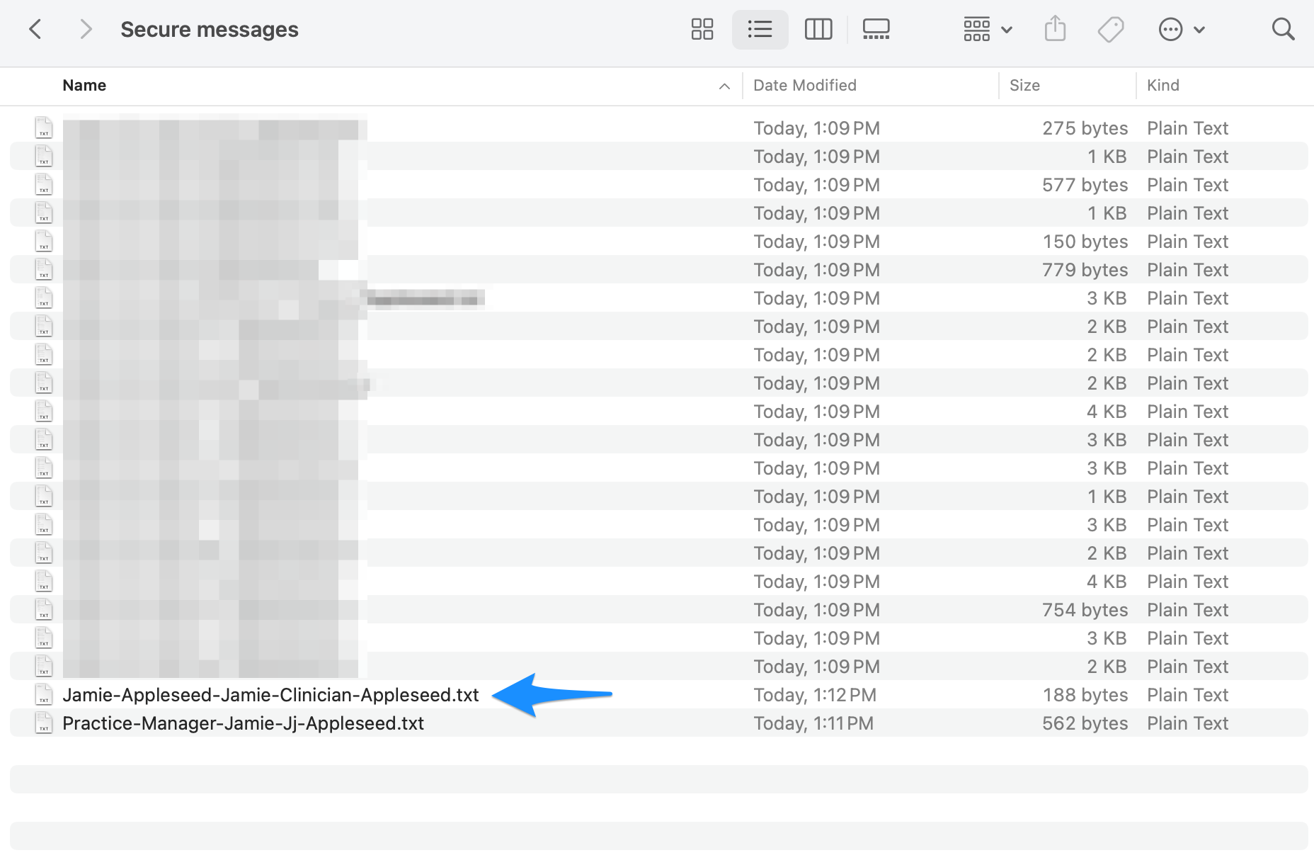Viewing and exporting Secure Messaging records – SimplePractice Support