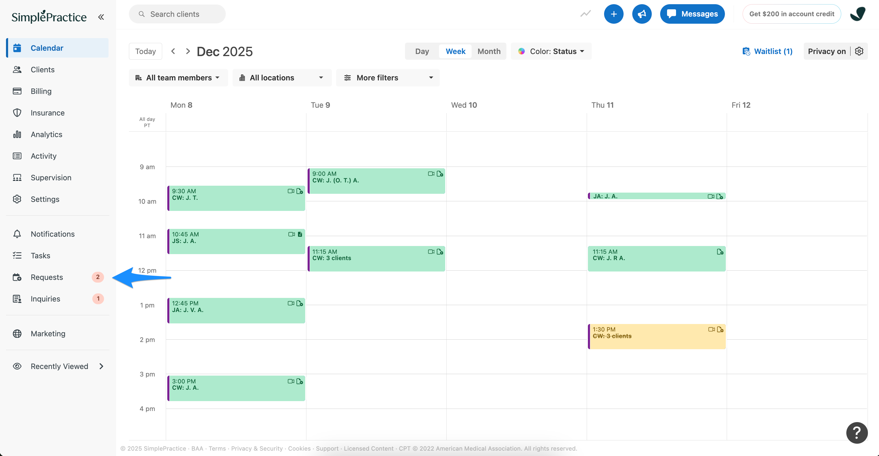 Managing appointment requests – SimplePractice Support