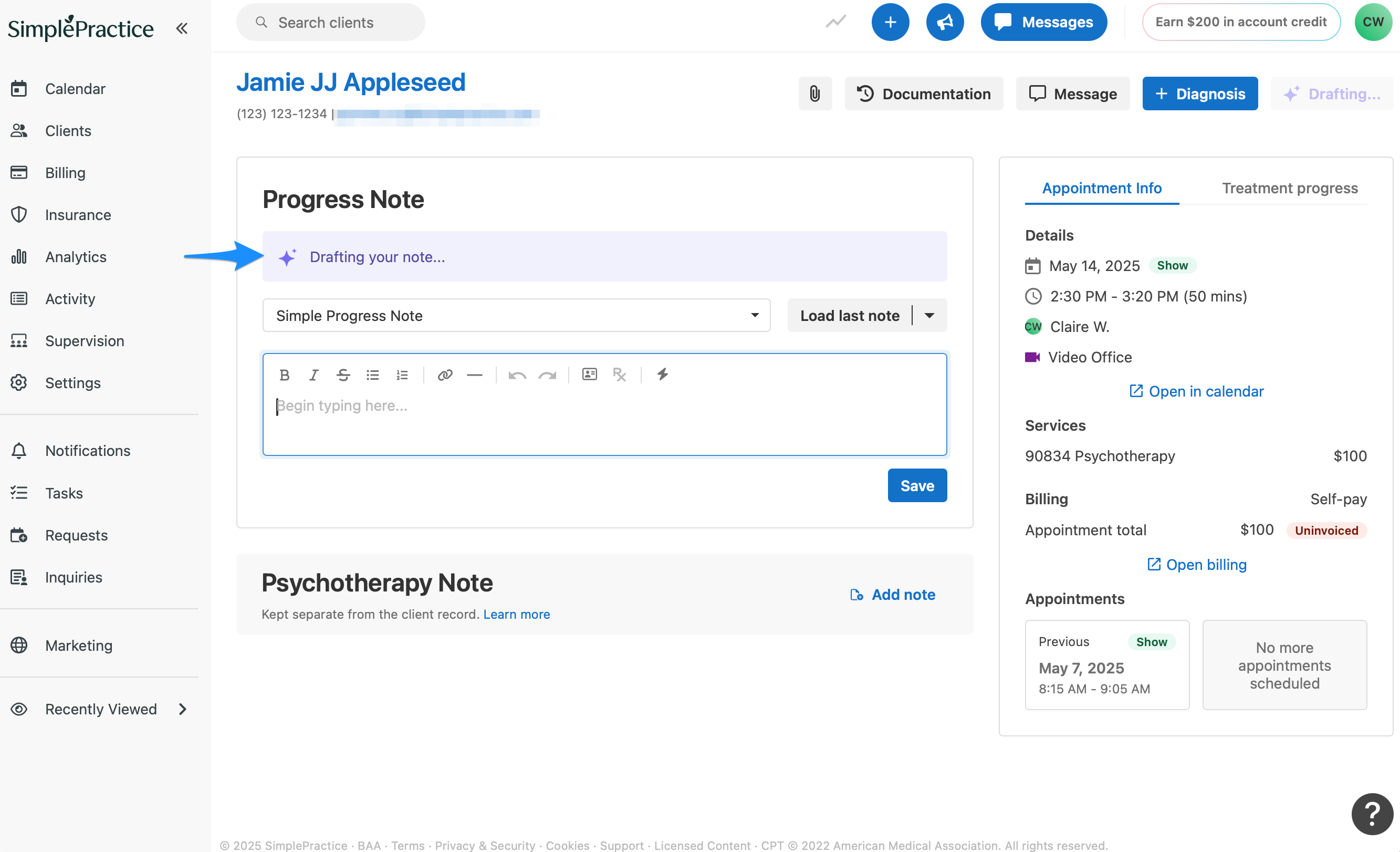 Using Note Taker with telehealth – SimplePractice Support