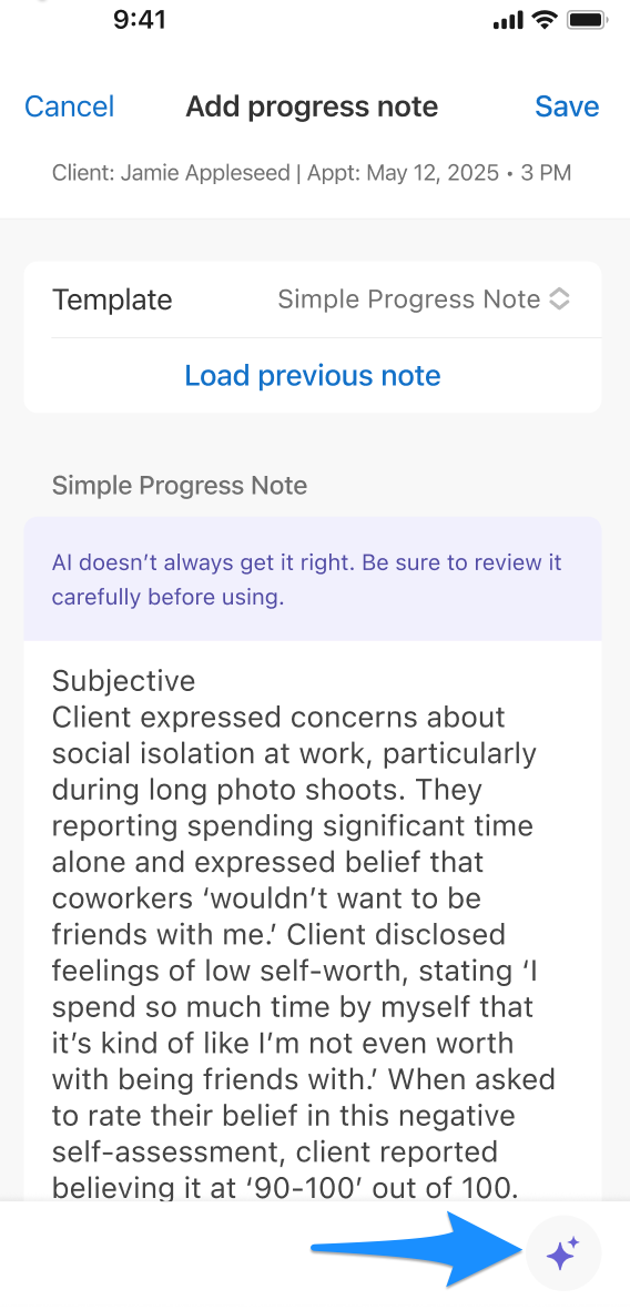 Using Note Taker during in-person sessions – SimplePractice Support