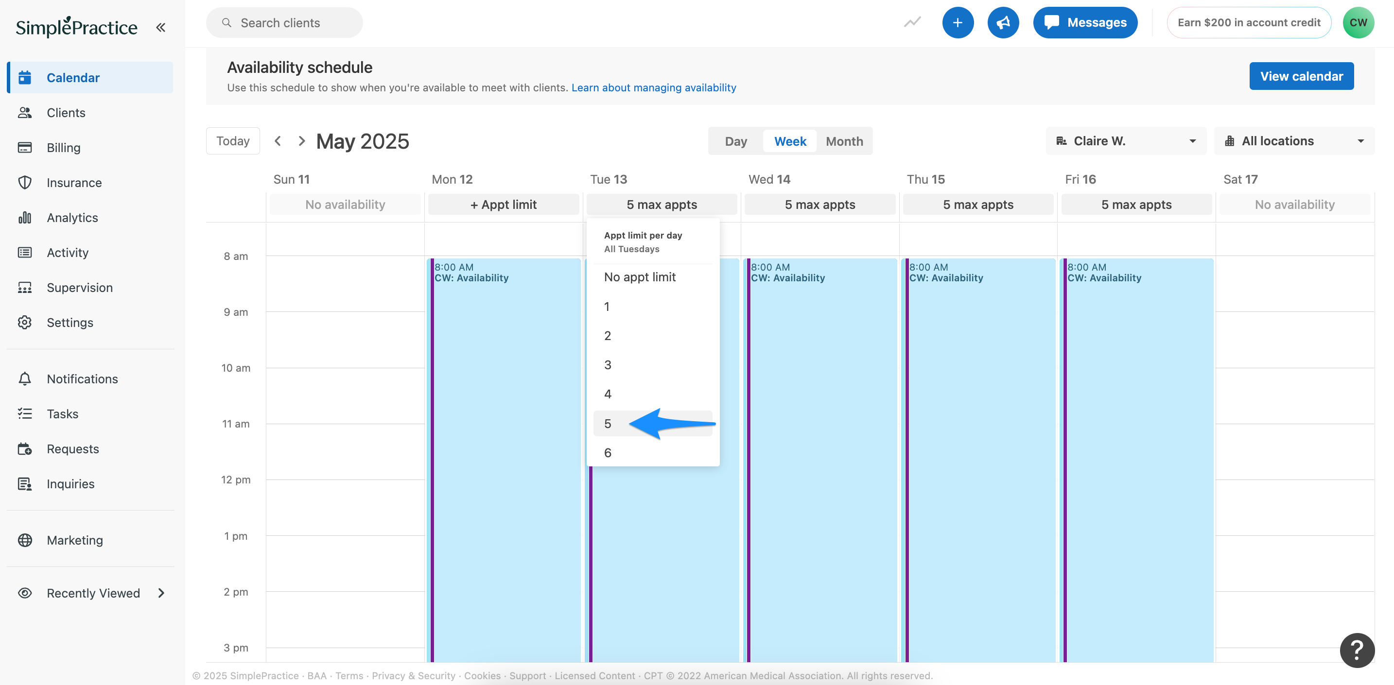 Troubleshooting your availability – SimplePractice Support