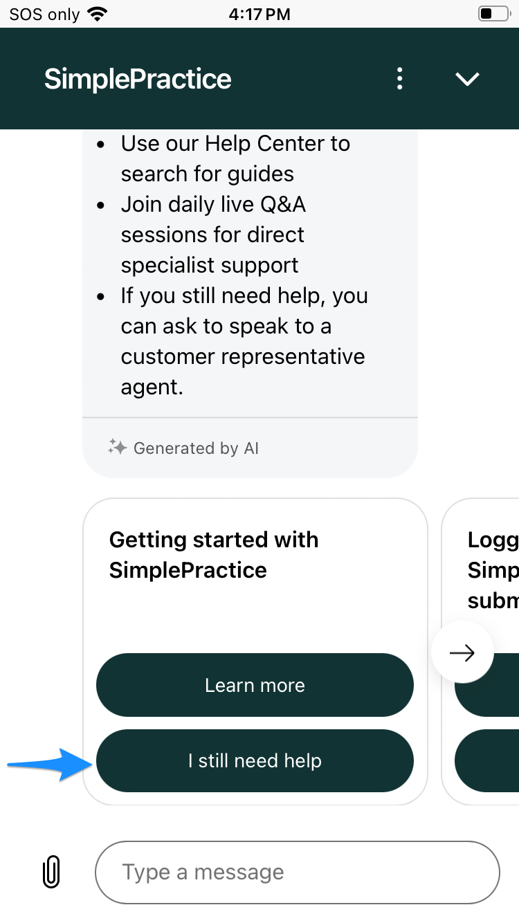 Troubleshooting the mobile app on iPhone/iPad – SimplePractice Support