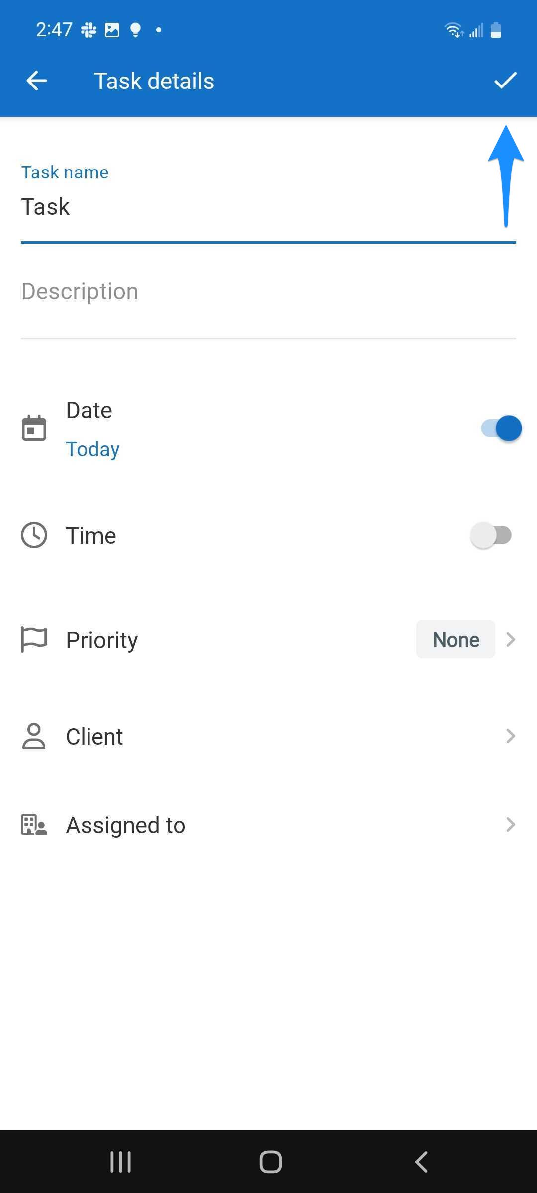 Using tasks and notifications on Android – SimplePractice Support