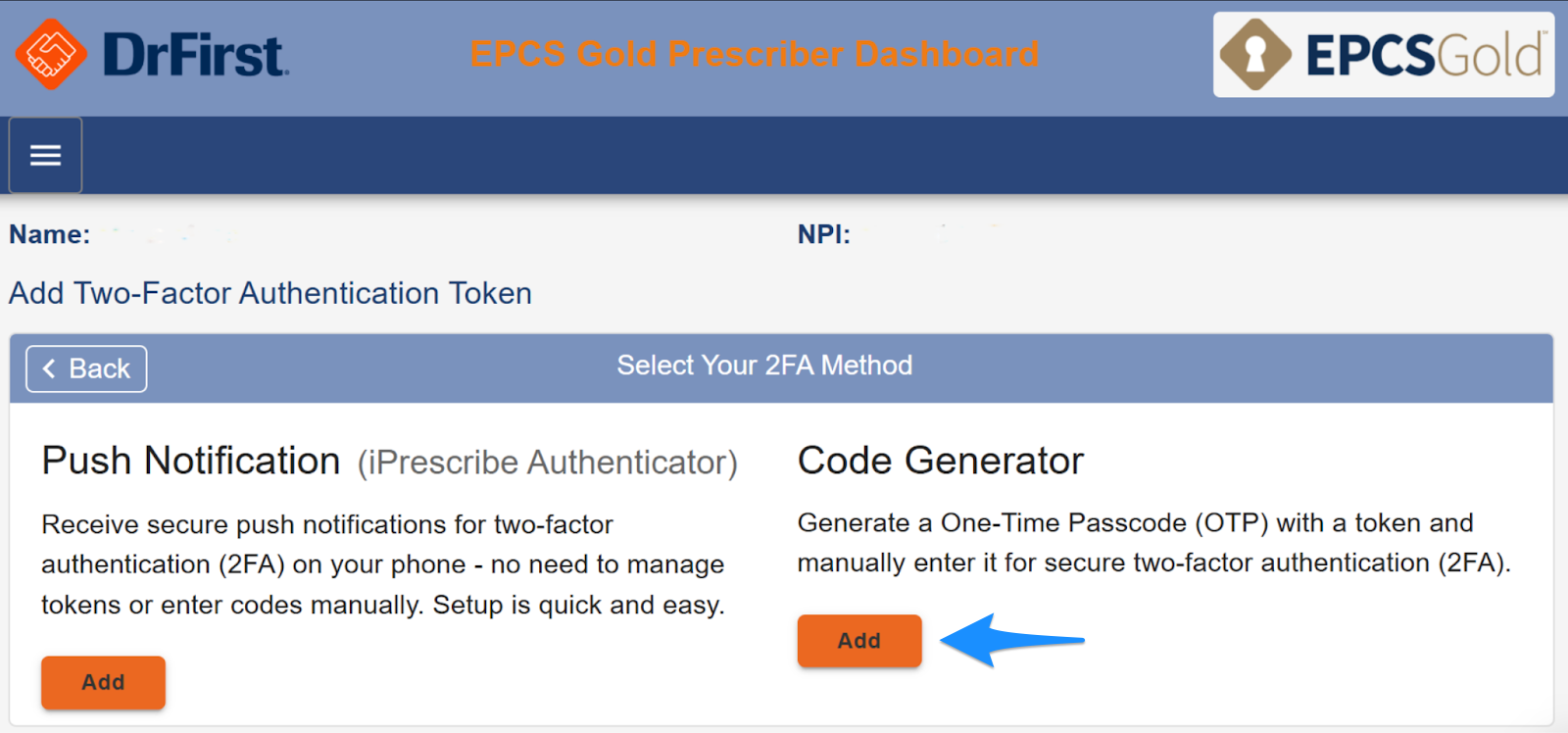 Adding tokens and creating two-factor authentication for your EPCS ...