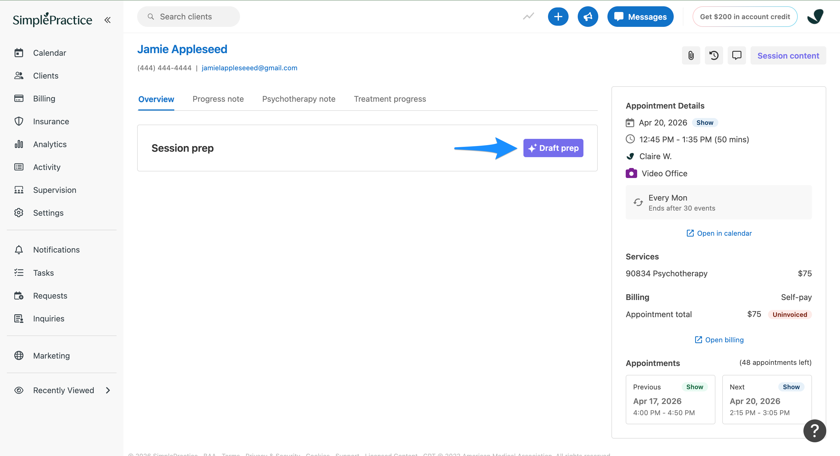 Using Session Sidekick – SimplePractice Support