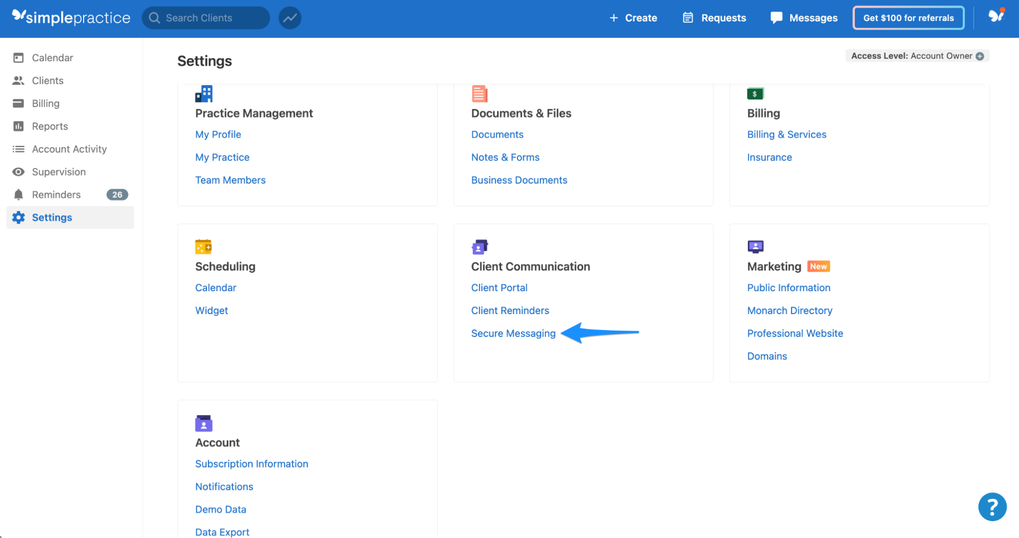 Getting started with Secure Messaging – SimplePractice Support