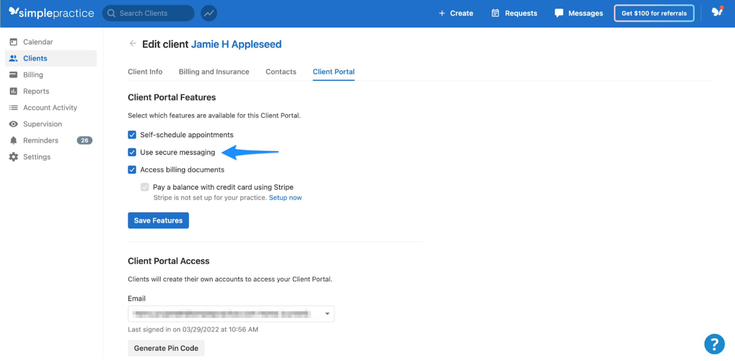 Getting started with Secure Messaging – SimplePractice Support