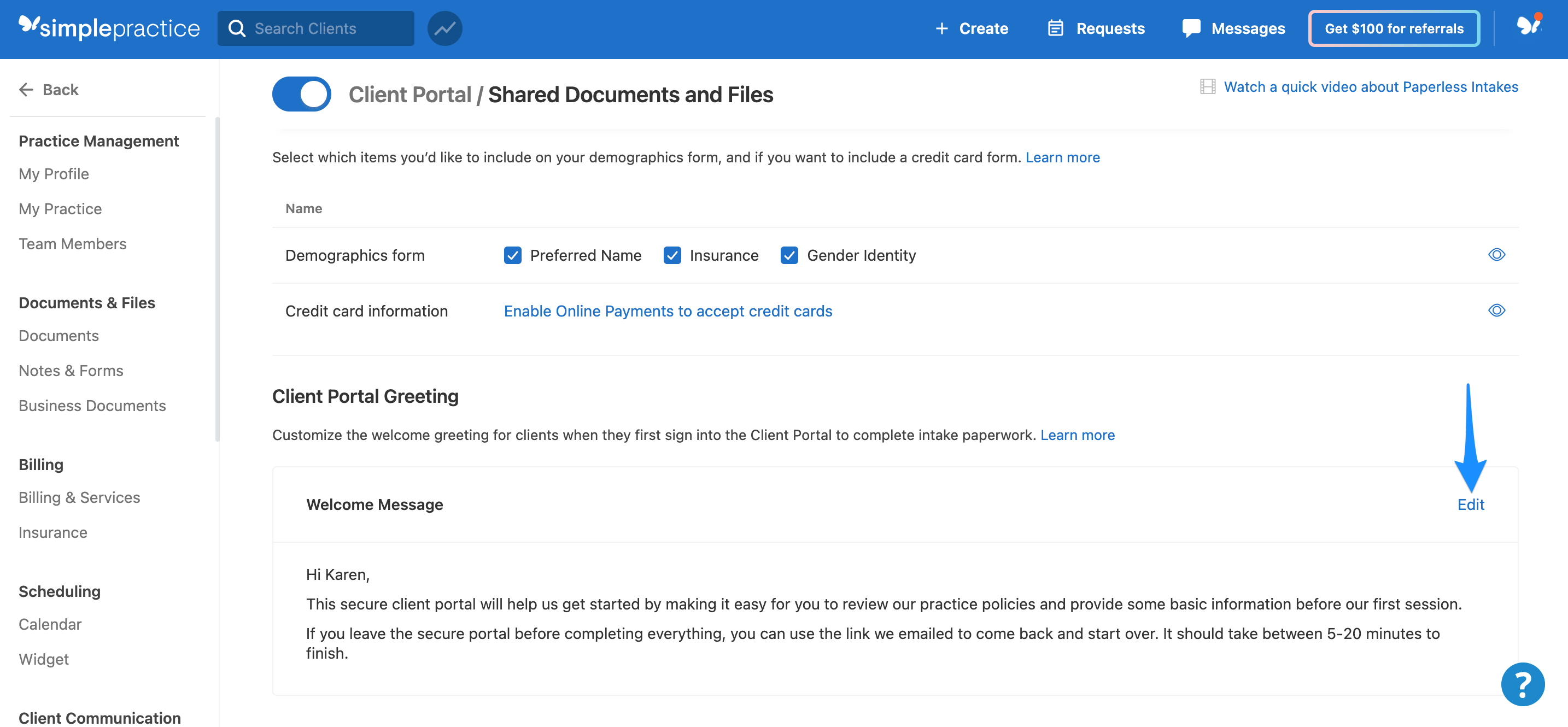 Setting up the Client Portal – SimplePractice Support
