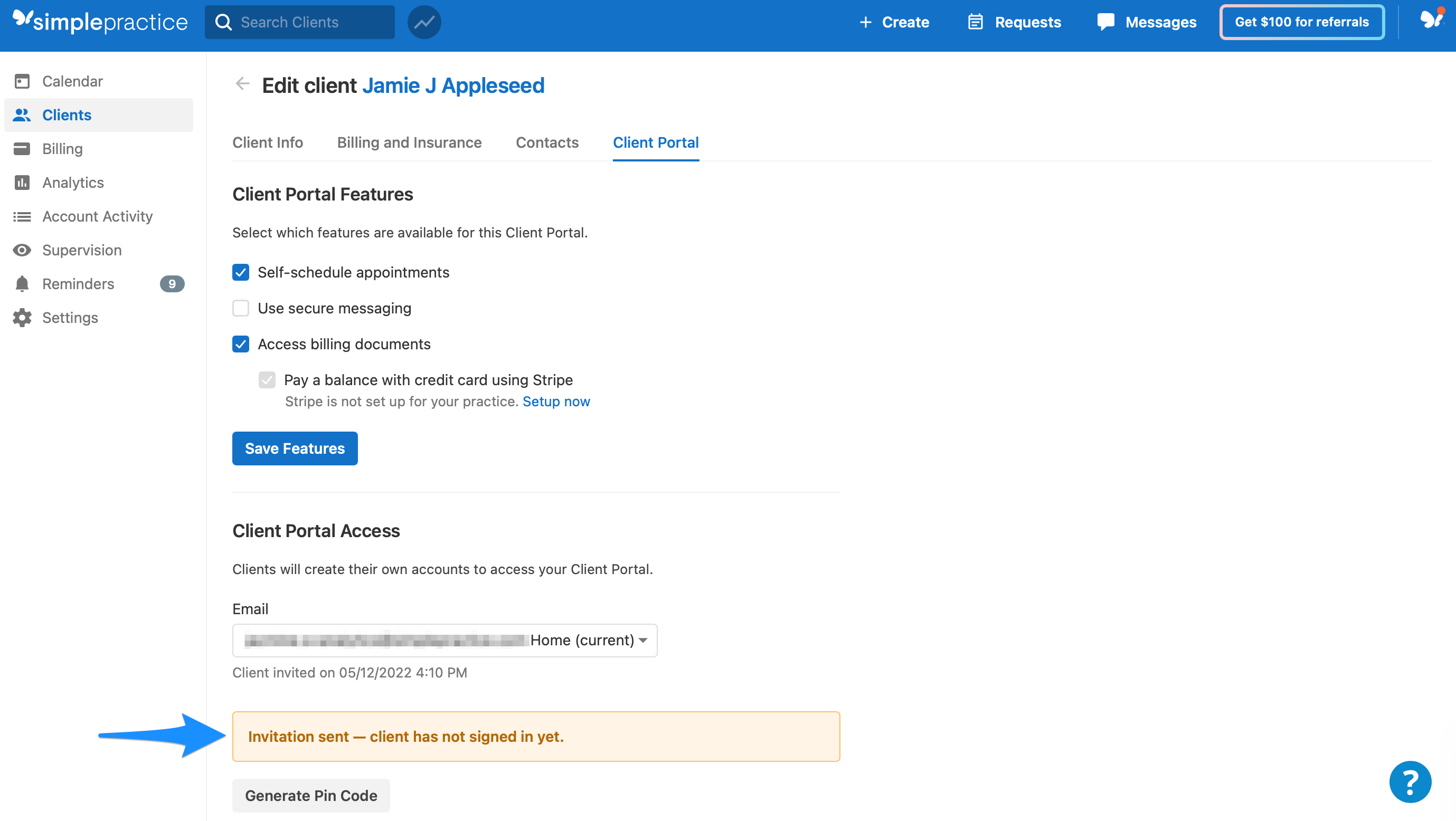 Sending intake forms and documents to clients – SimplePractice Support