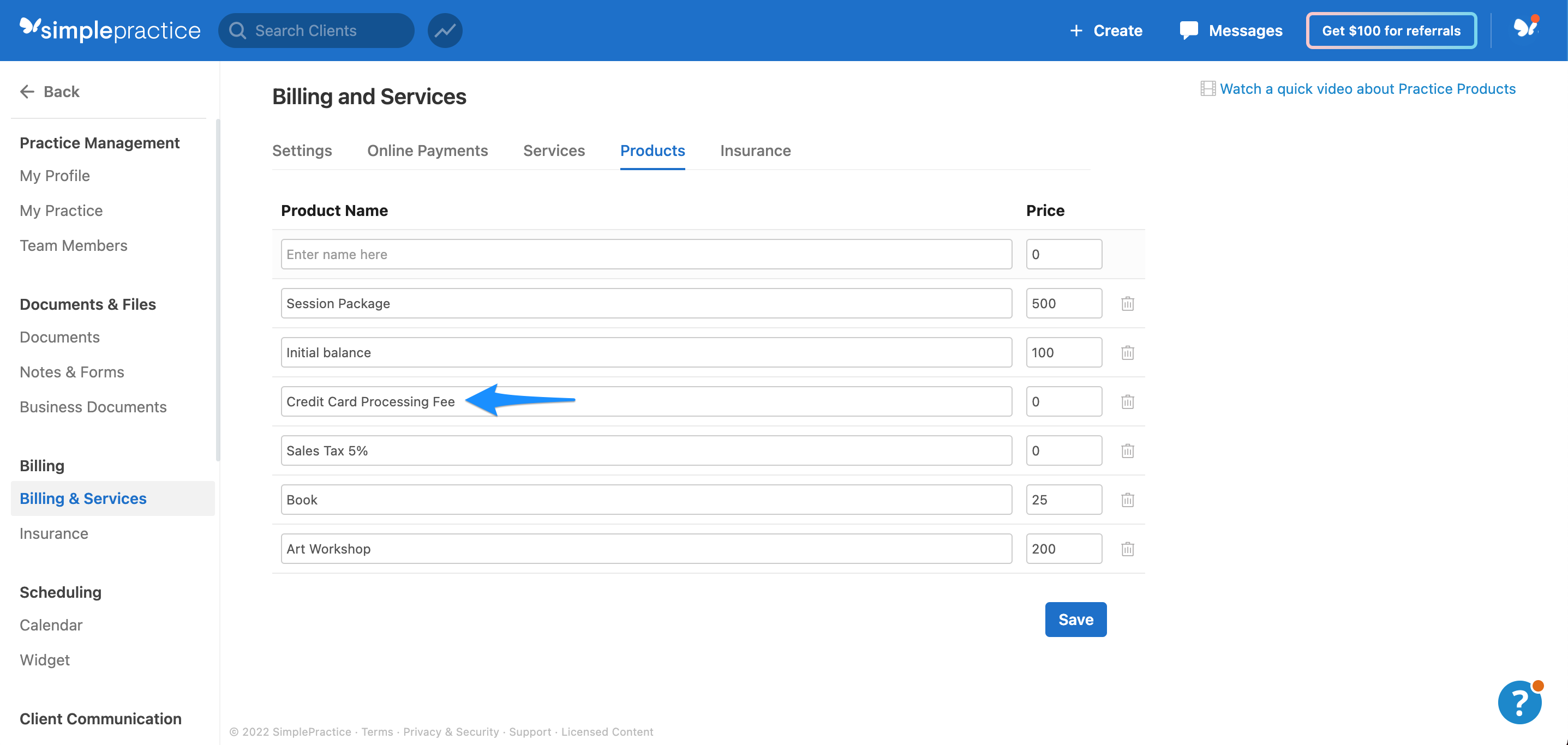 Creating invoices – SimplePractice Support