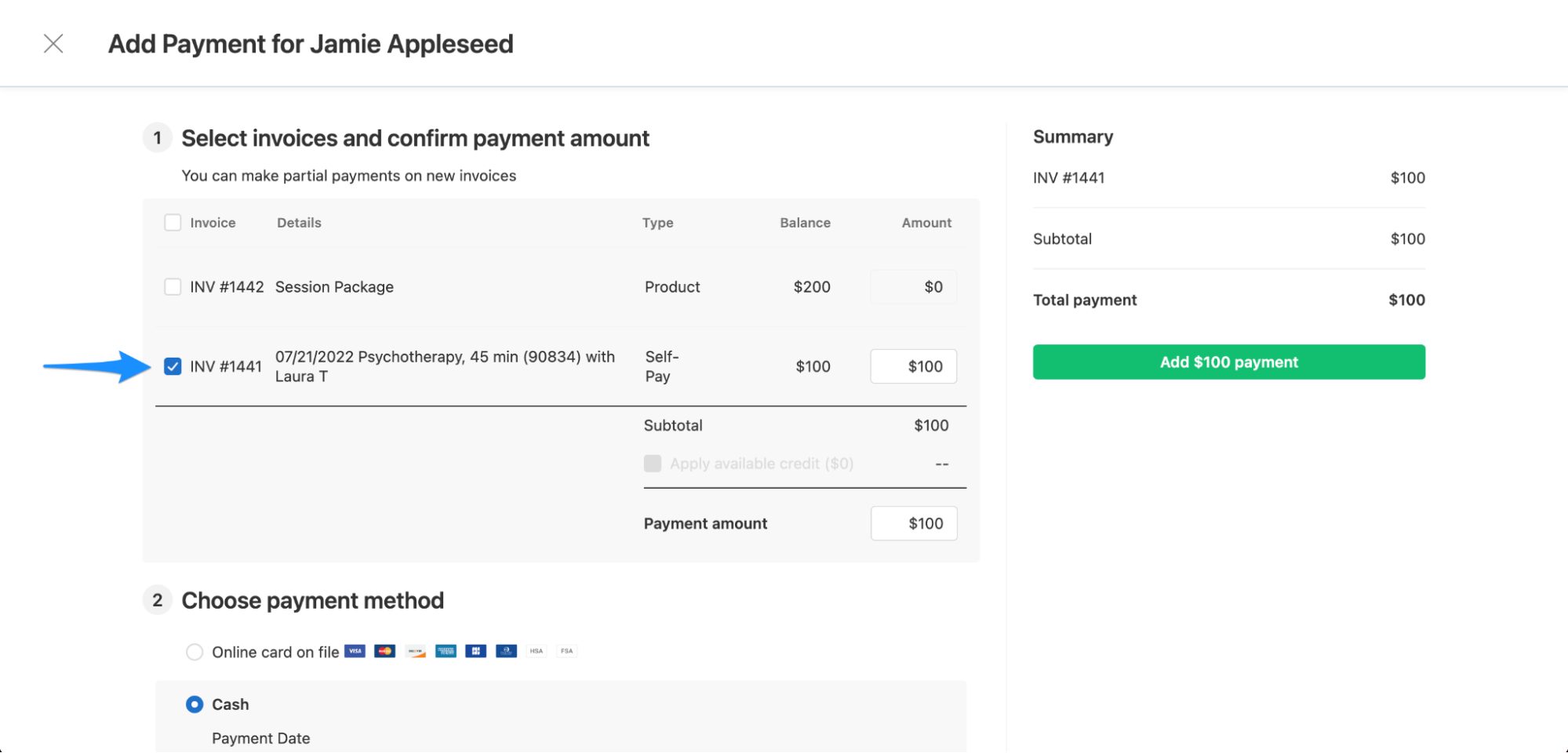 Navigating client payments – SimplePractice Support