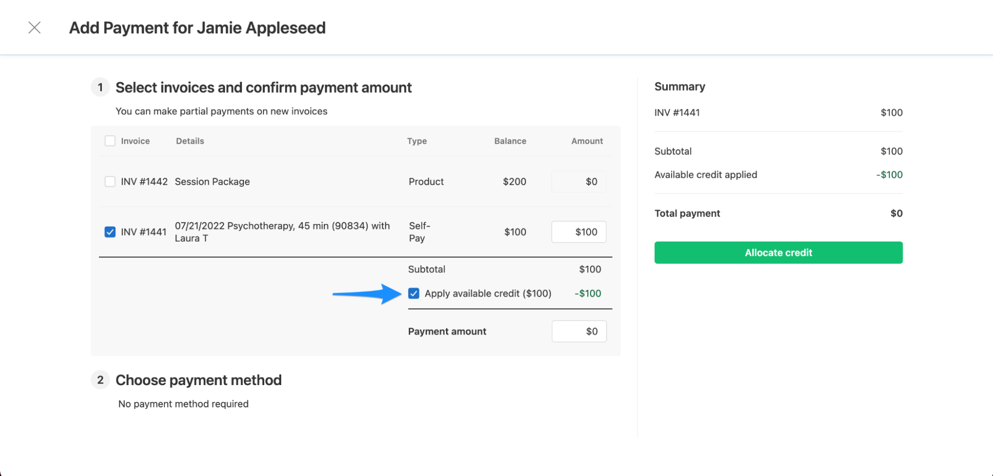 Navigating client payments – SimplePractice Support