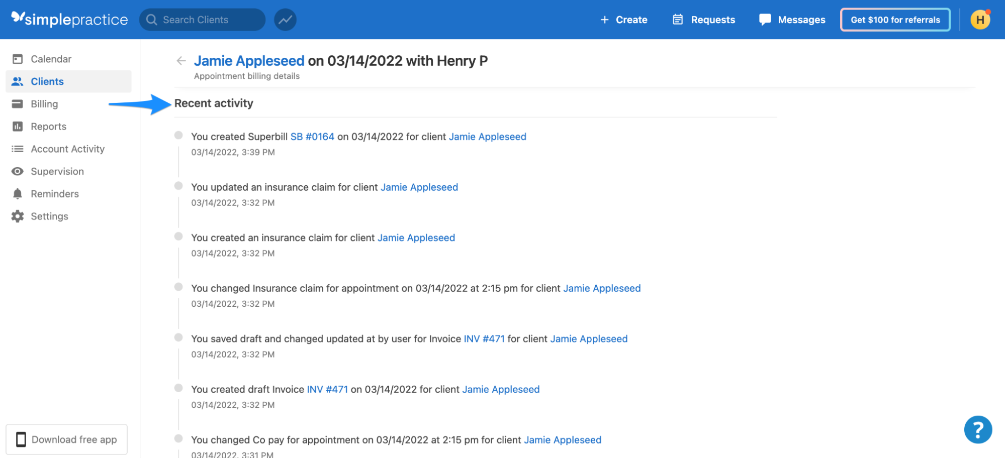 Navigating client payments – SimplePractice Support