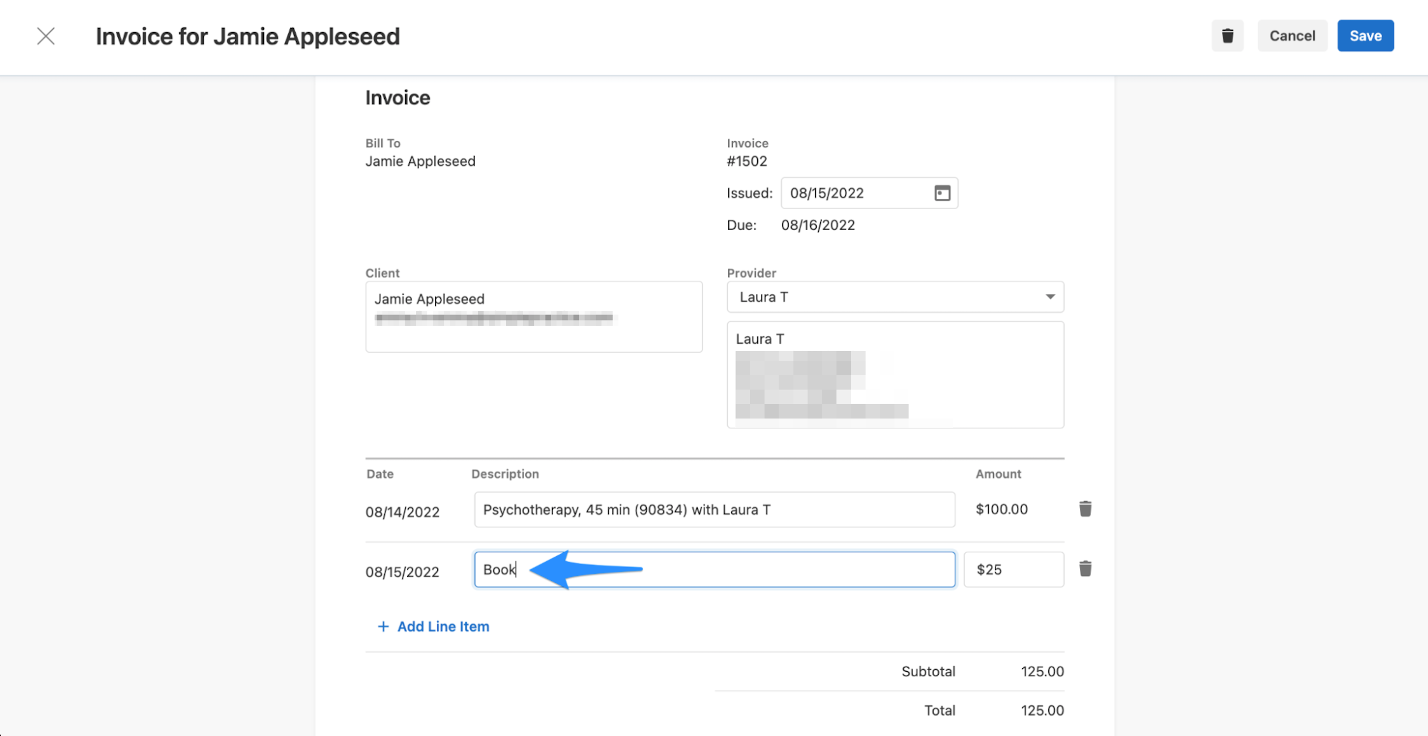 Creating invoices – SimplePractice Support